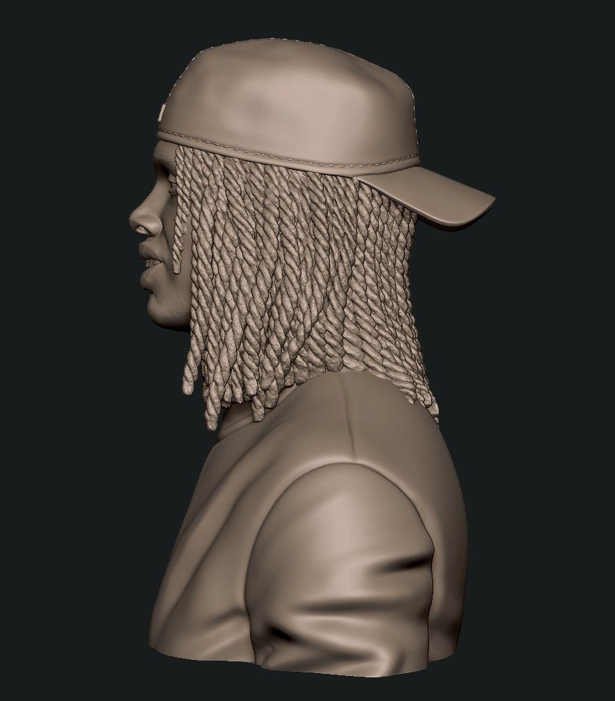 King Von bust 3D model 3D printable | CGTrader