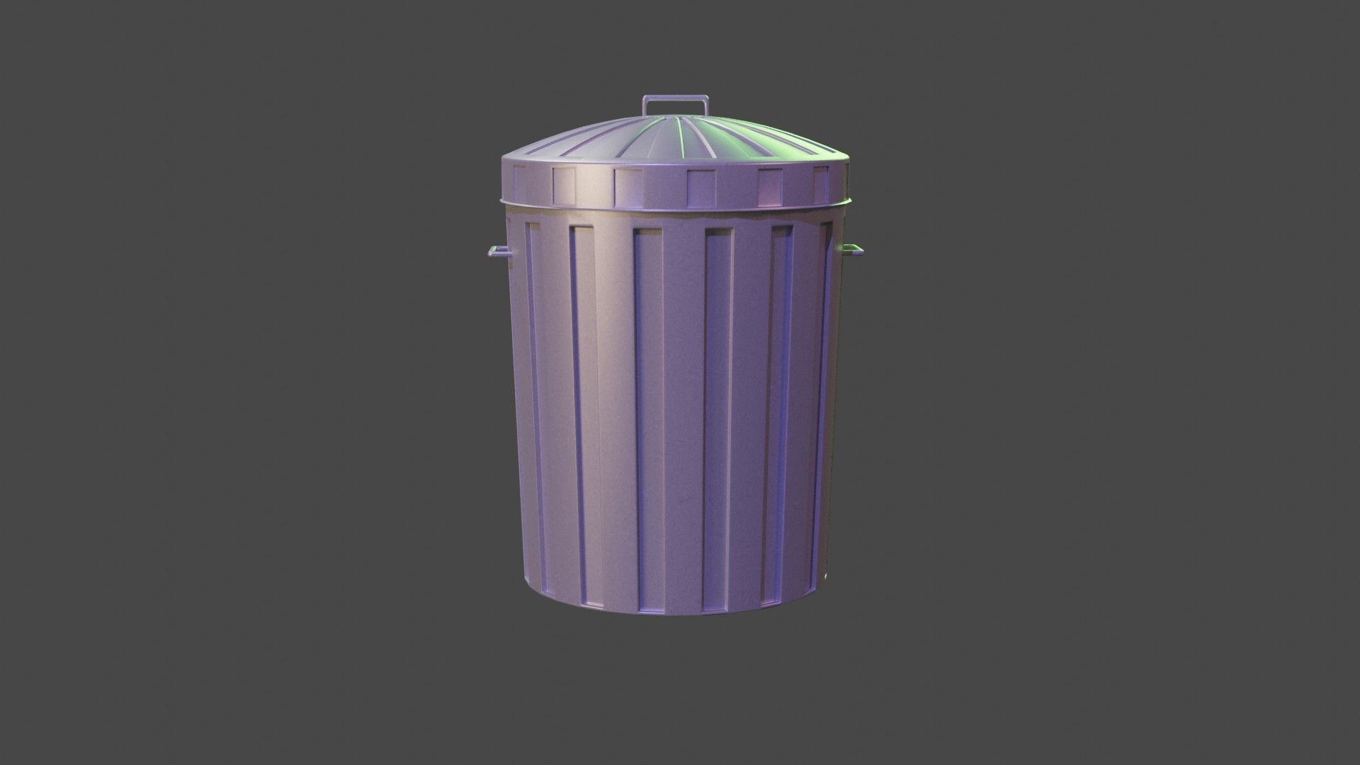 metal dustbin free VR / AR / low-poly 3D model | CGTrader