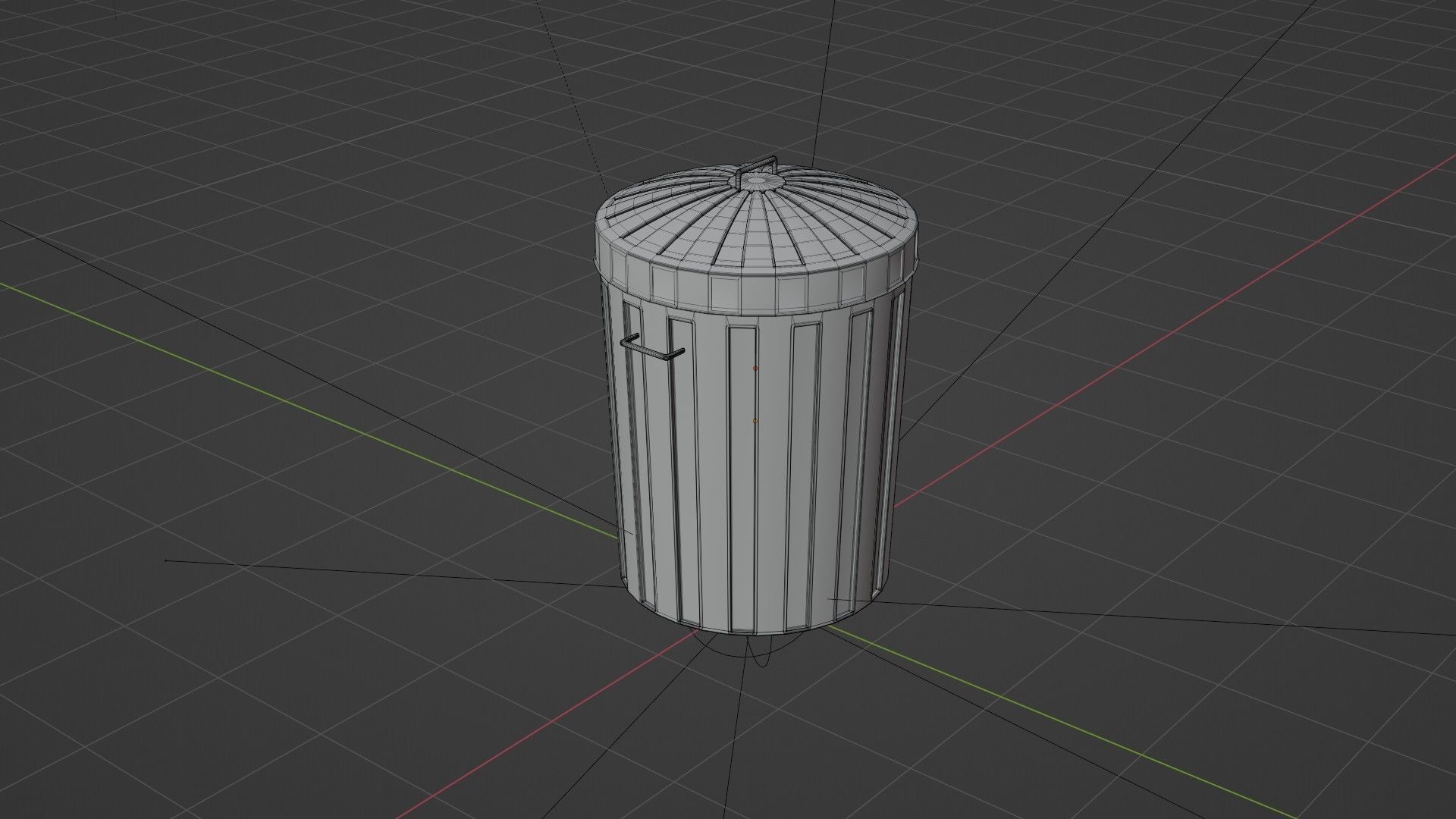 metal dustbin free VR / AR / low-poly 3D model | CGTrader