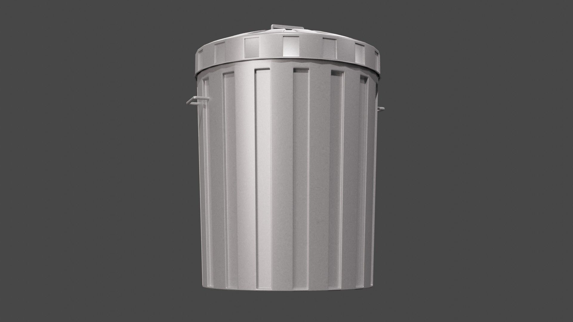 metal dustbin free VR / AR / low-poly 3D model | CGTrader