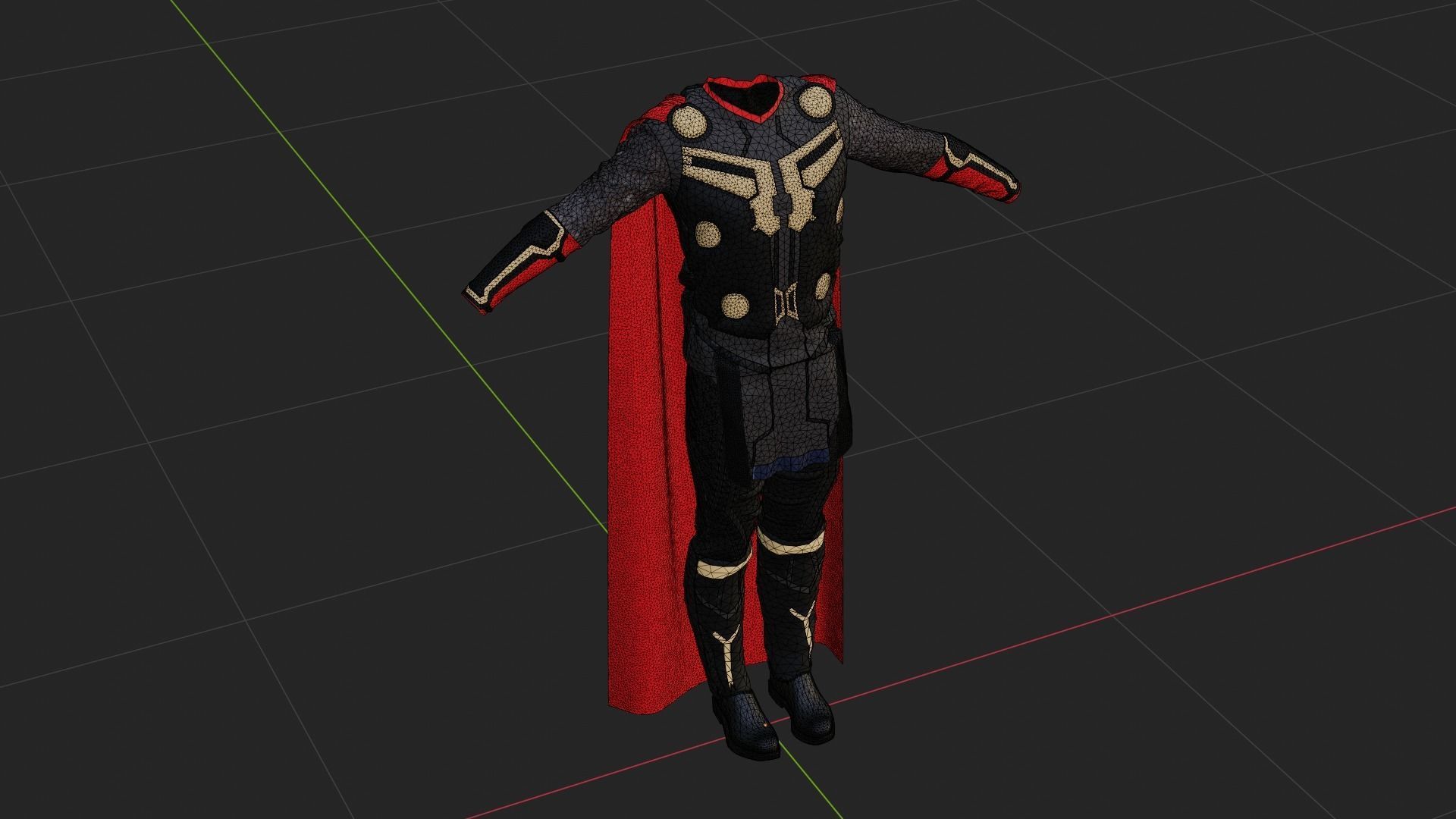 Thor Costume 3D model | CGTrader