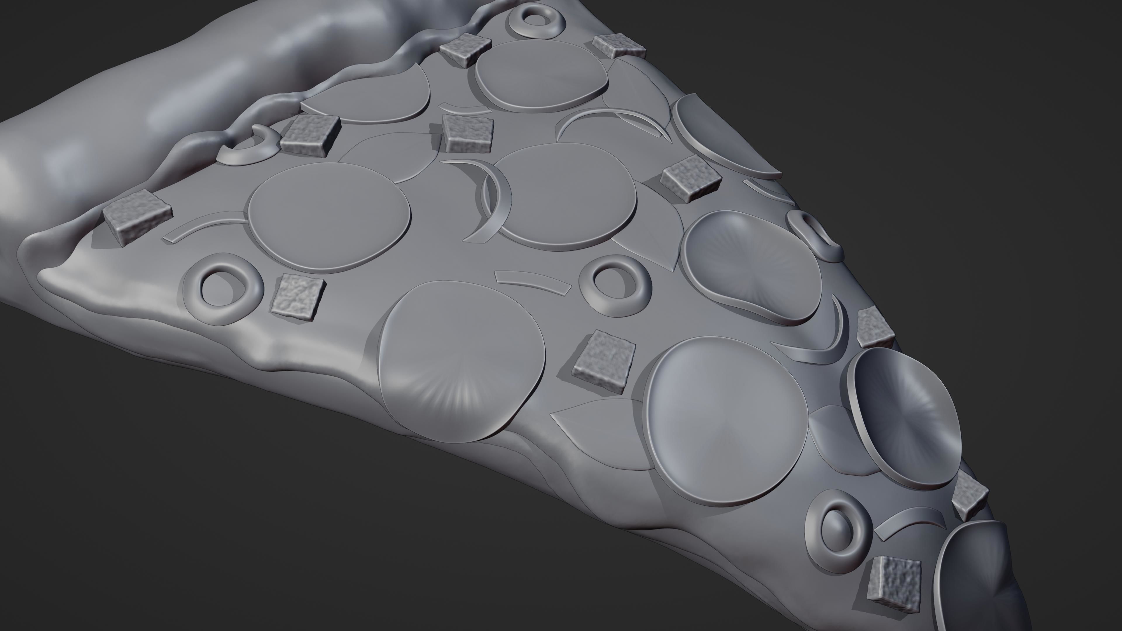 Pizza Slice - Blender 3D model | CGTrader