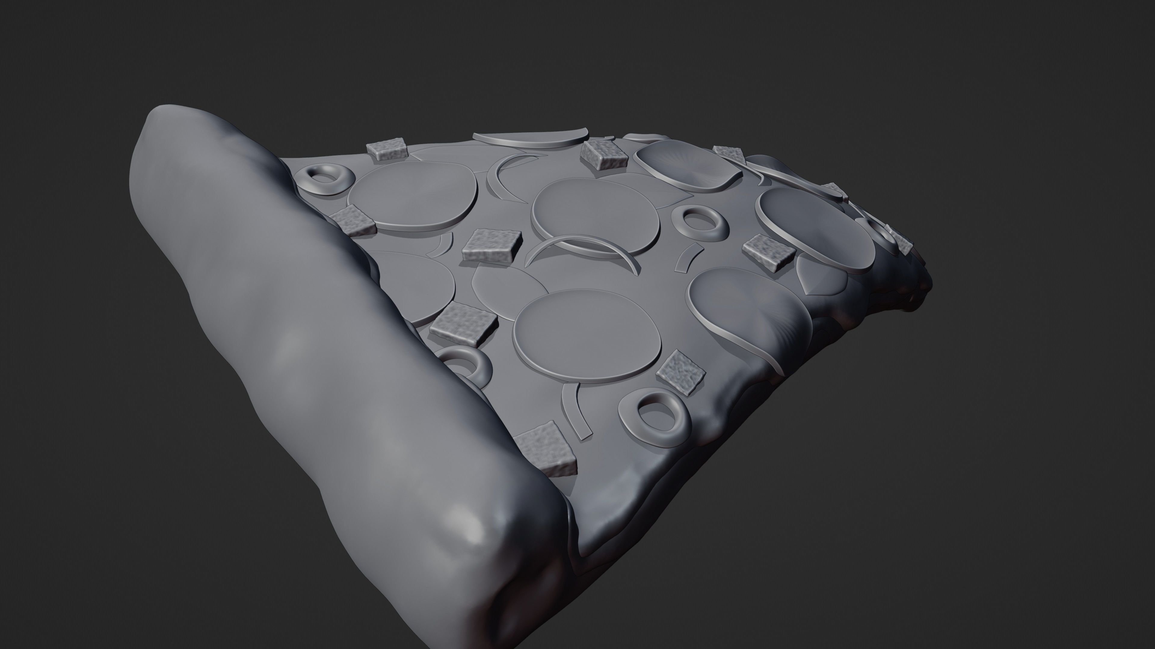 Pizza Slice - Blender 3D model | CGTrader
