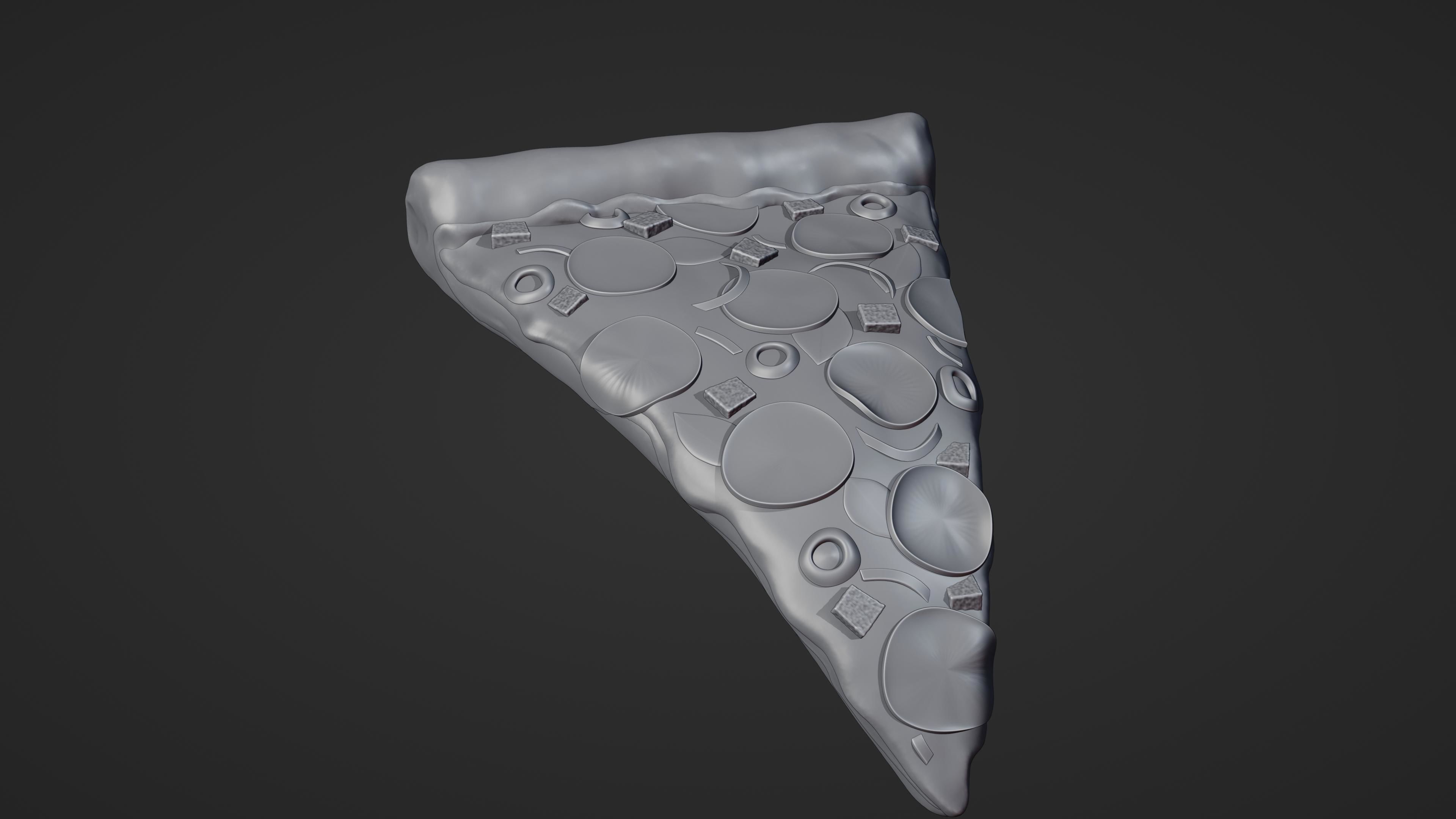 Pizza Slice - Blender 3D model | CGTrader