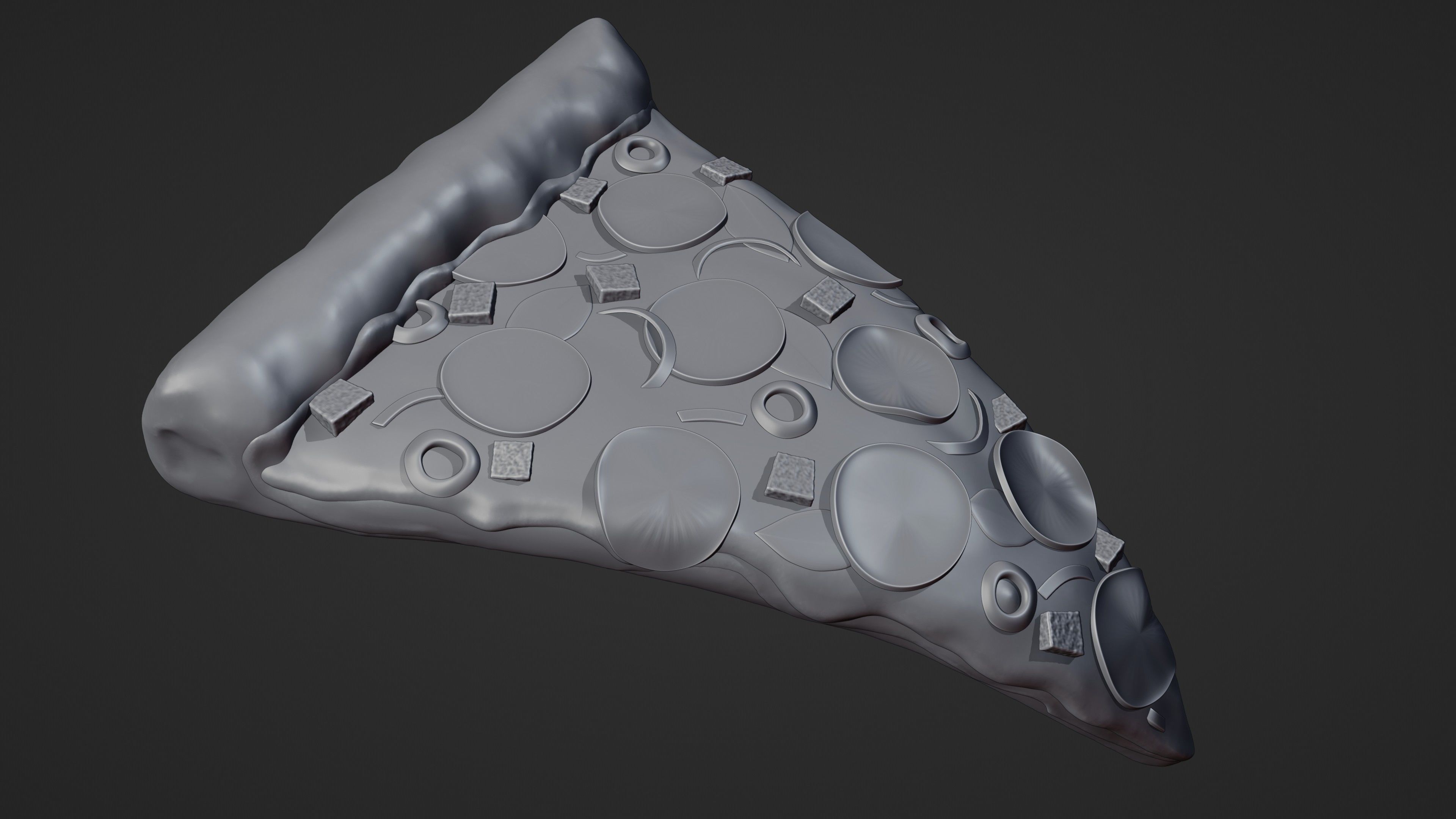 Pizza Slice - Blender 3D model | CGTrader