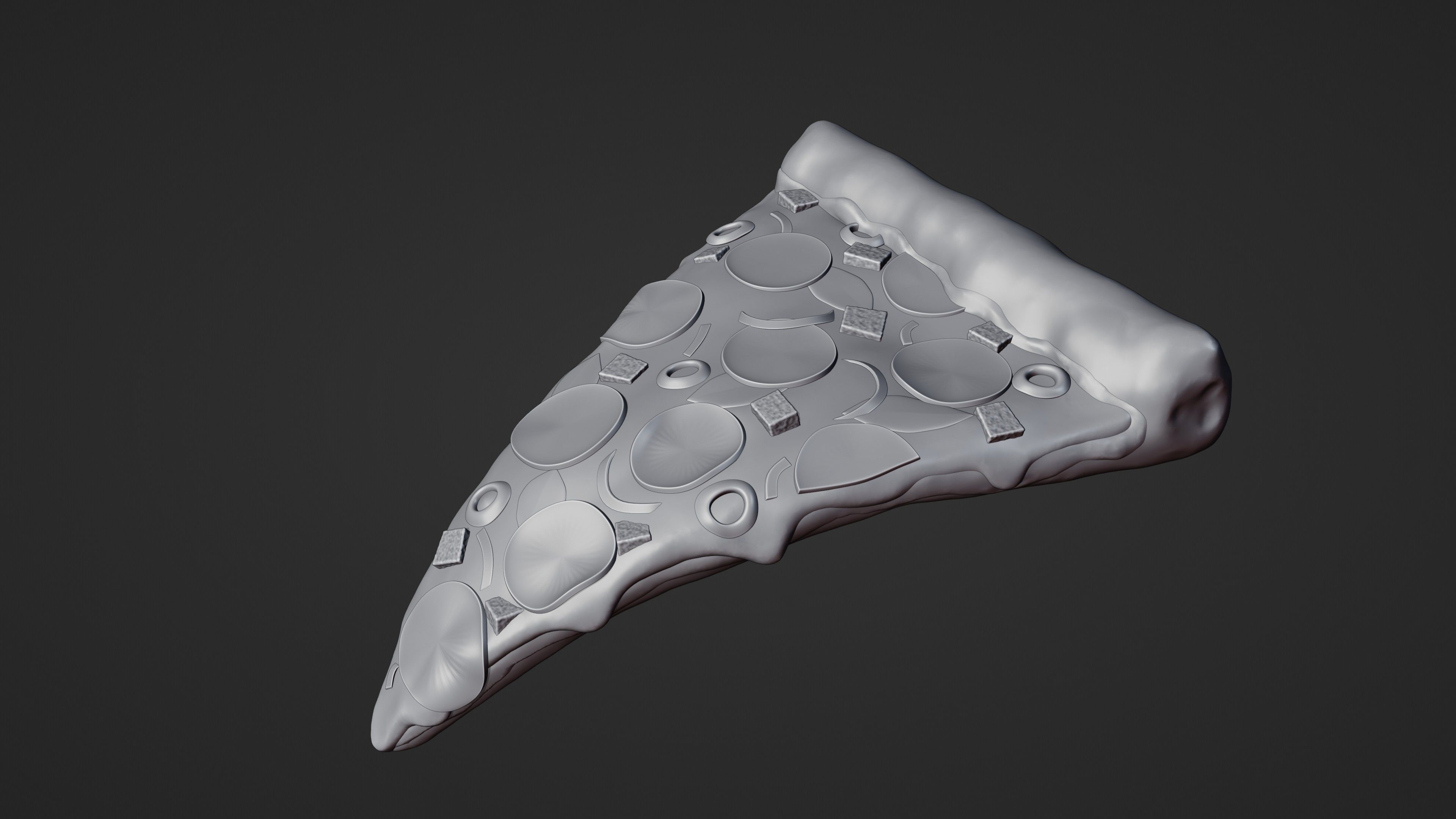 Pizza Slice - Blender 3D model | CGTrader