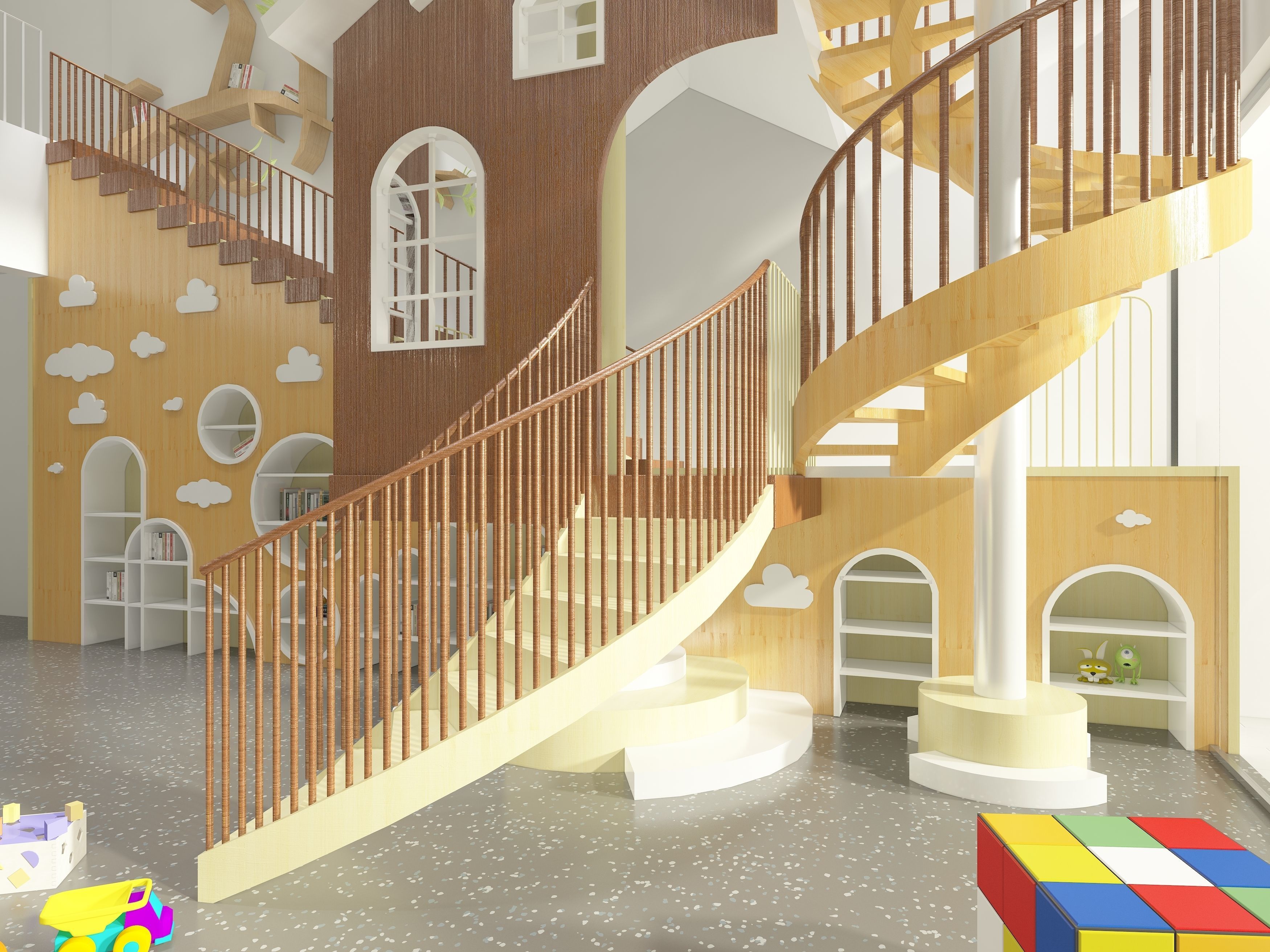 Children reading corner 3D model | CGTrader