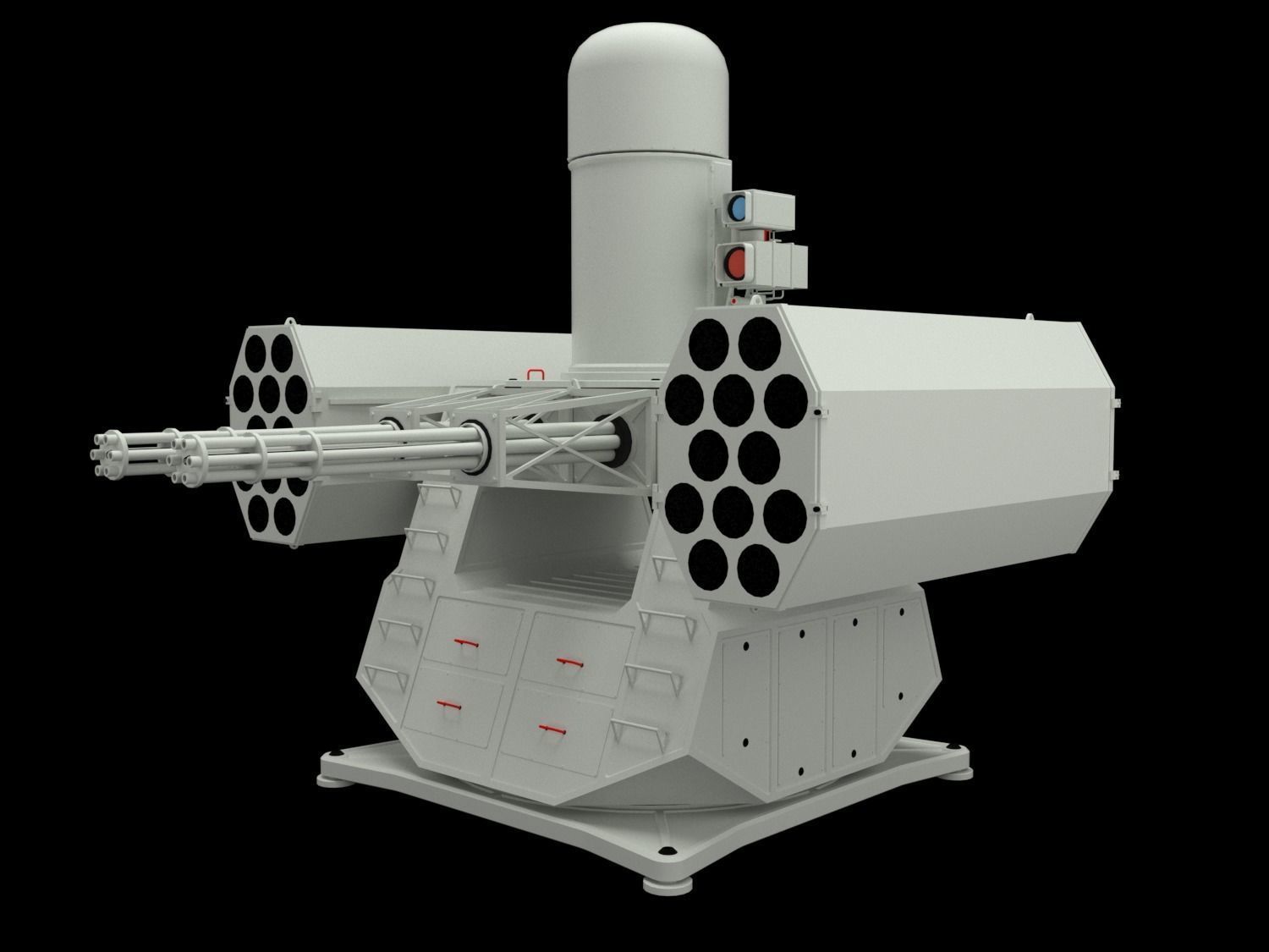 CIWS Close-In Weapon System 3D model animated | CGTrader