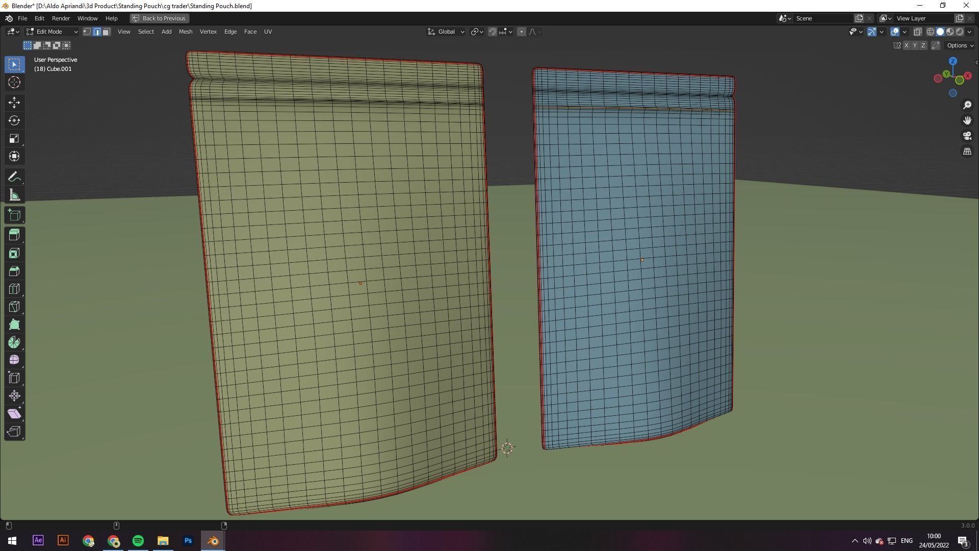 Standing Pouch free 3D model | CGTrader
