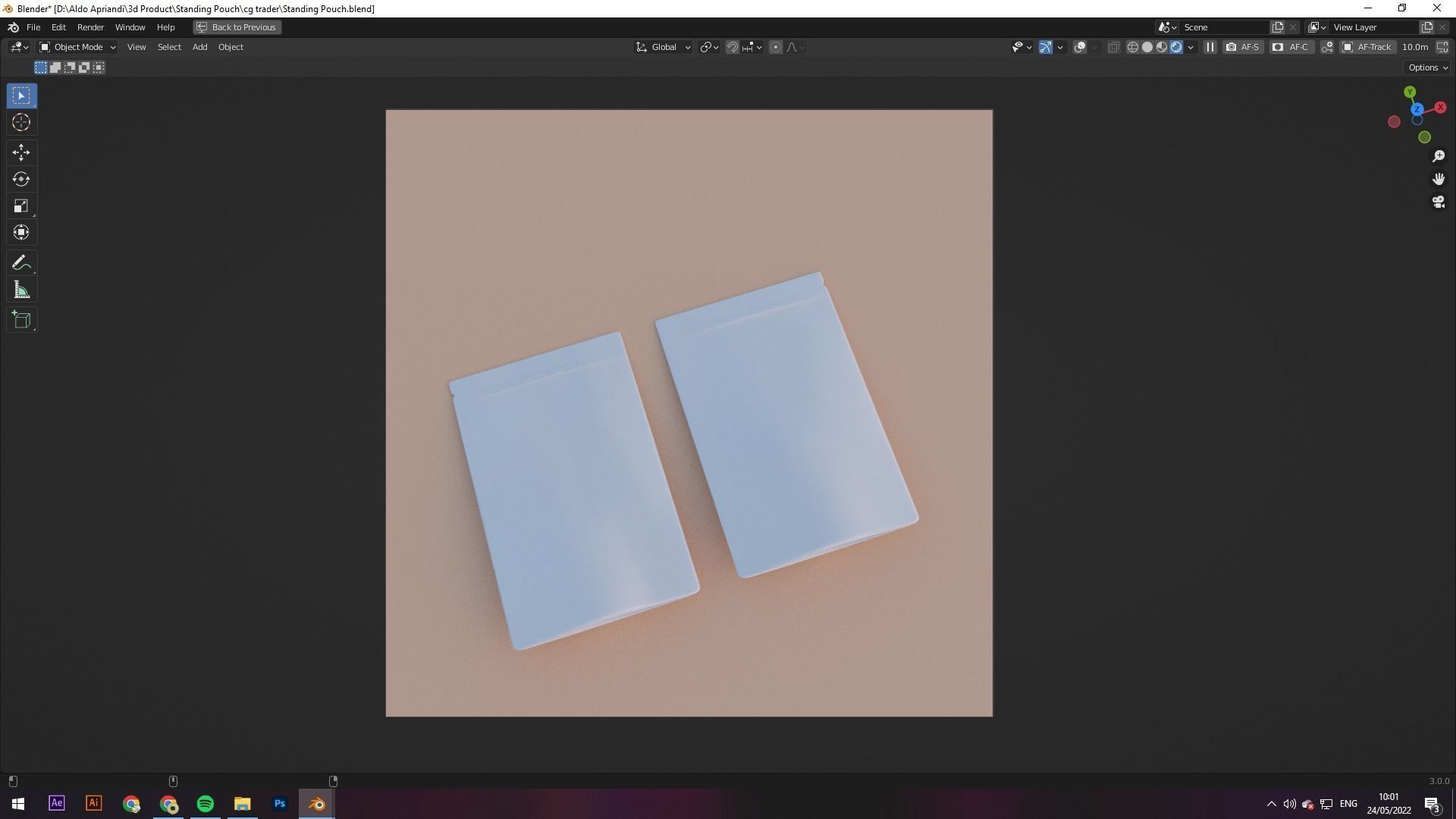 Standing Pouch free 3D model | CGTrader