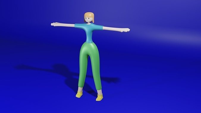 Character woman 3D model | CGTrader