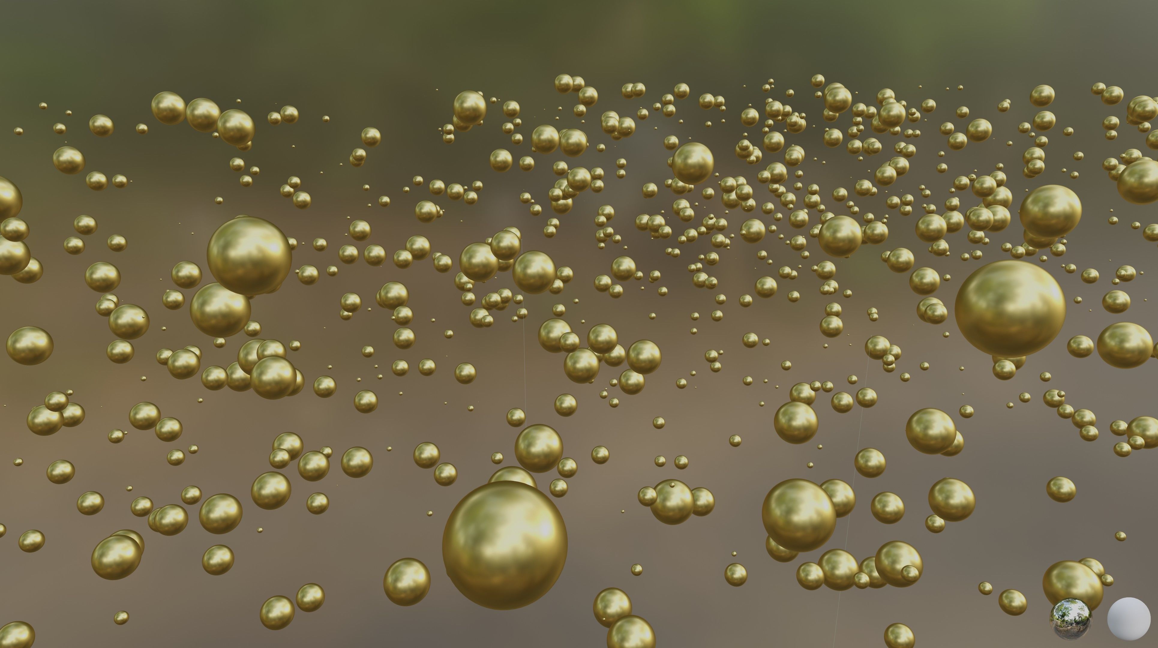 Golden bubble 3D model | CGTrader