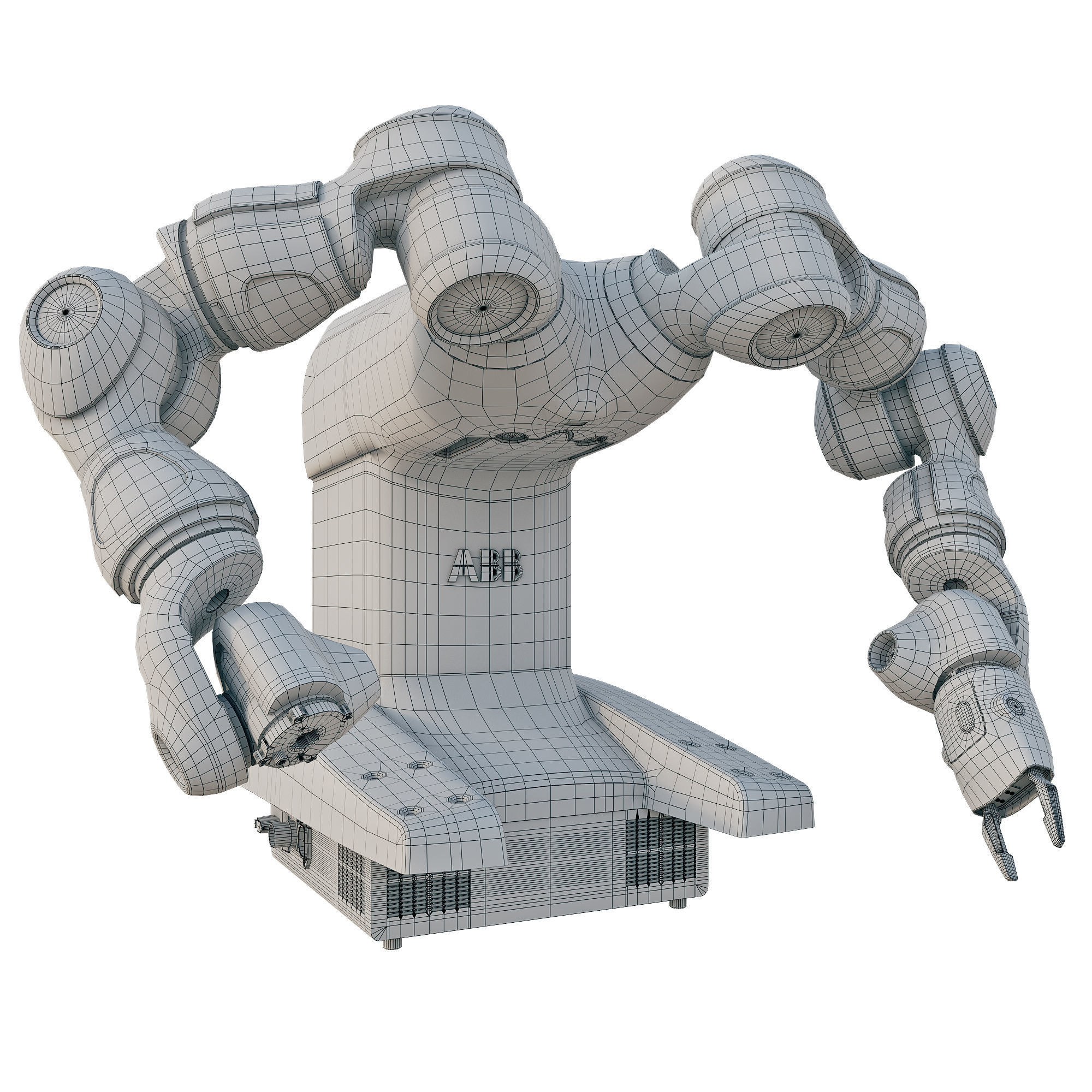 Robot Manipulator ABB Dual-arm YuMi IRB 14000 3D model animated | CGTrader