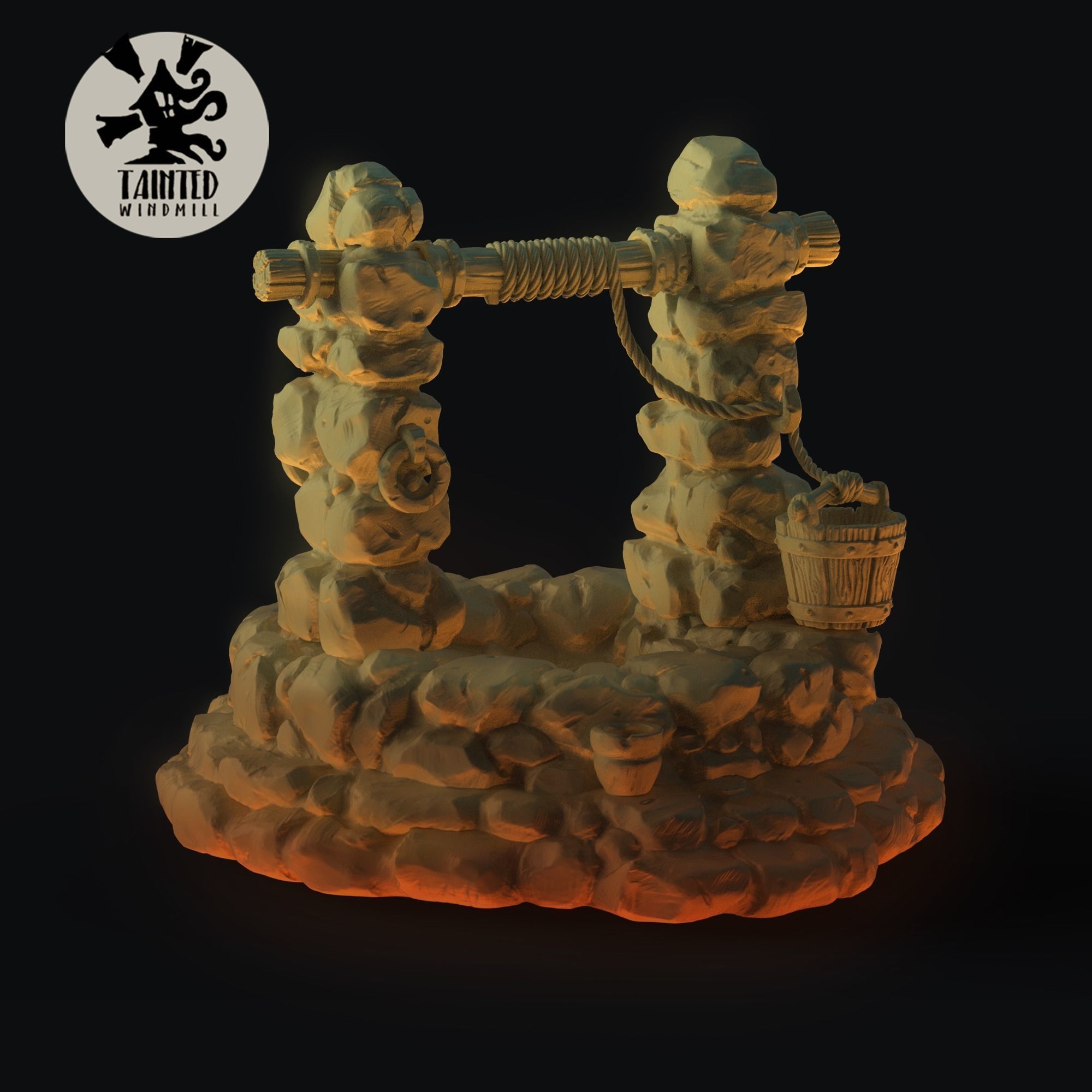 Desert Well Miniature 3D model 3D printable | CGTrader