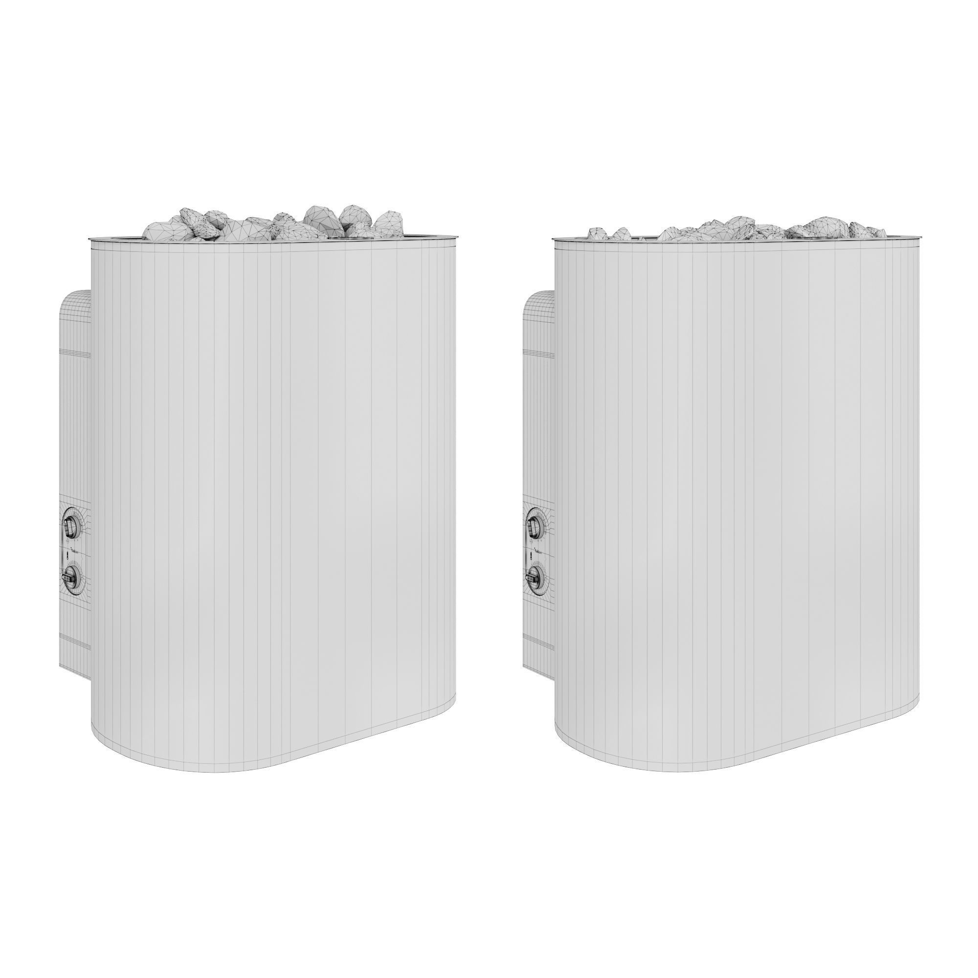 Electric Heaters Set11 Tulikivi Halla 3D model | CGTrader