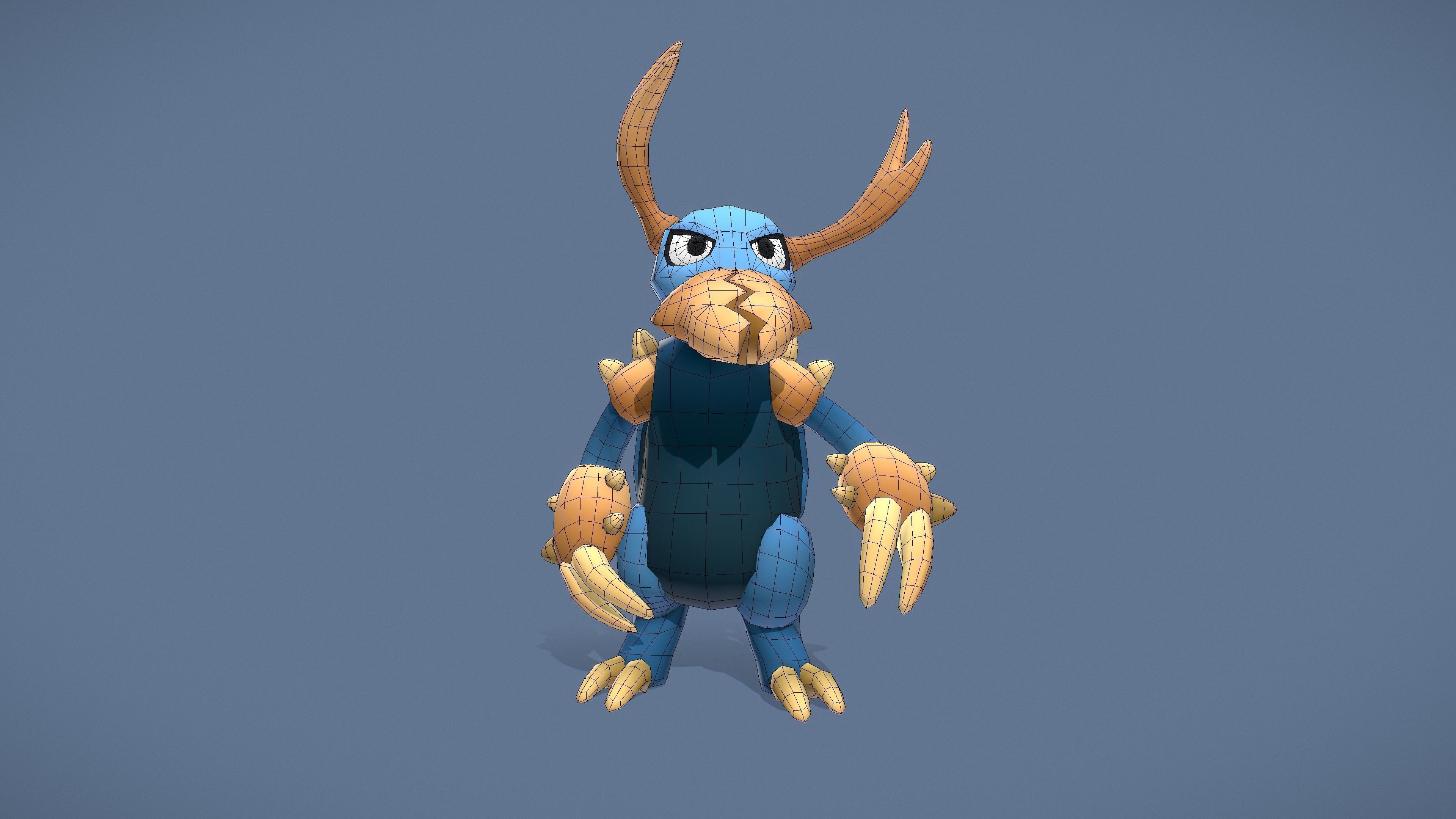 3D model Cartoon Characters - Evolution Pincerdeer Warriors VR / AR ...