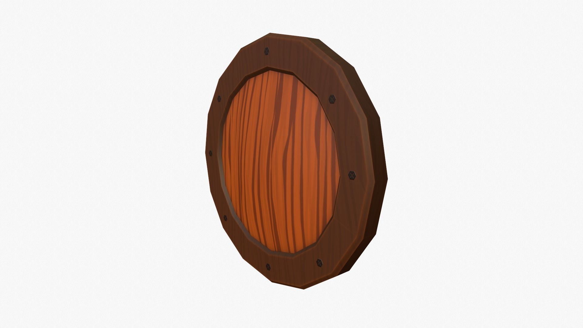 3D model Cartoon Wooden Shield VR / AR / low-poly | CGTrader