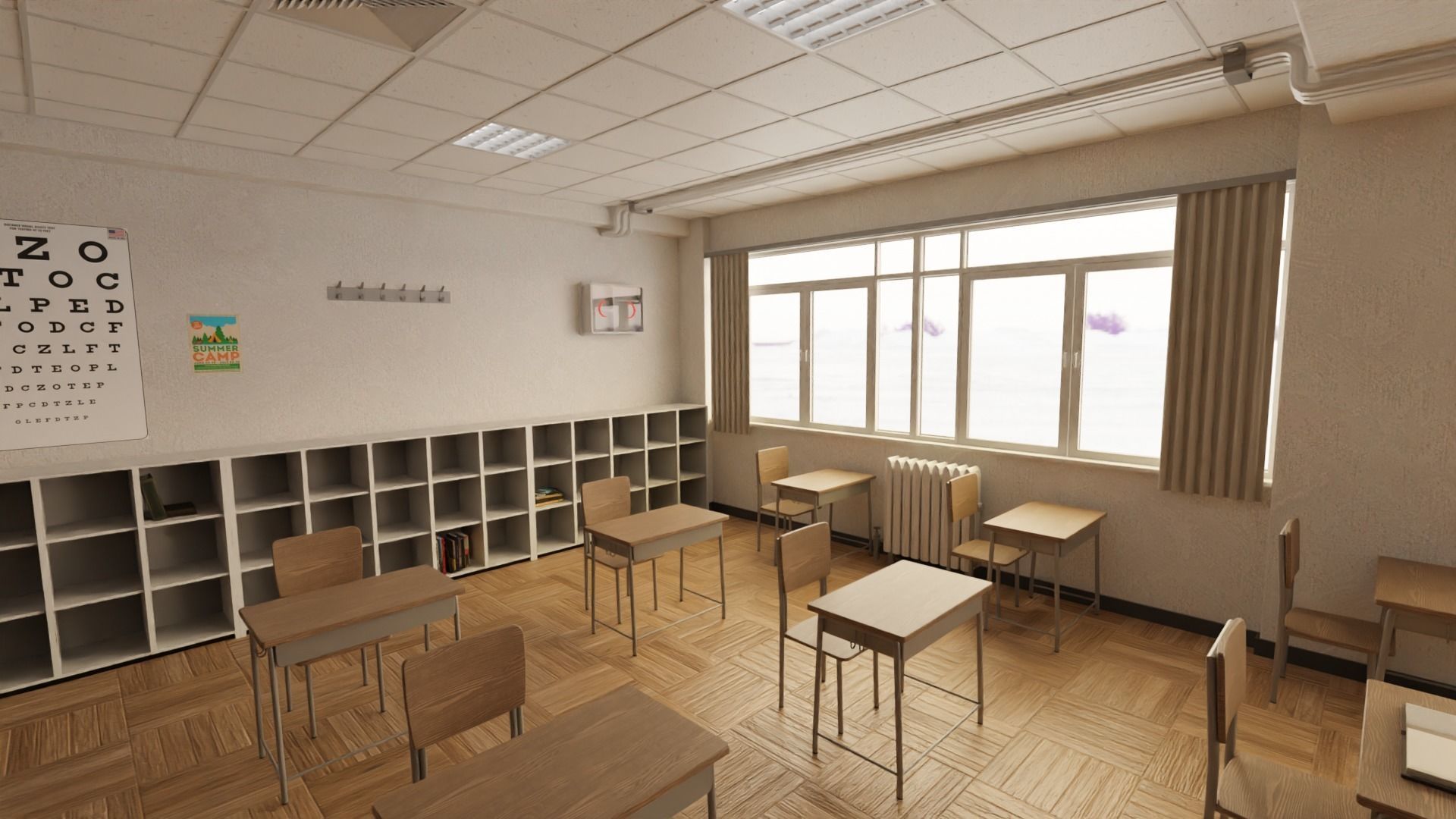 School Classroom 3D model | CGTrader