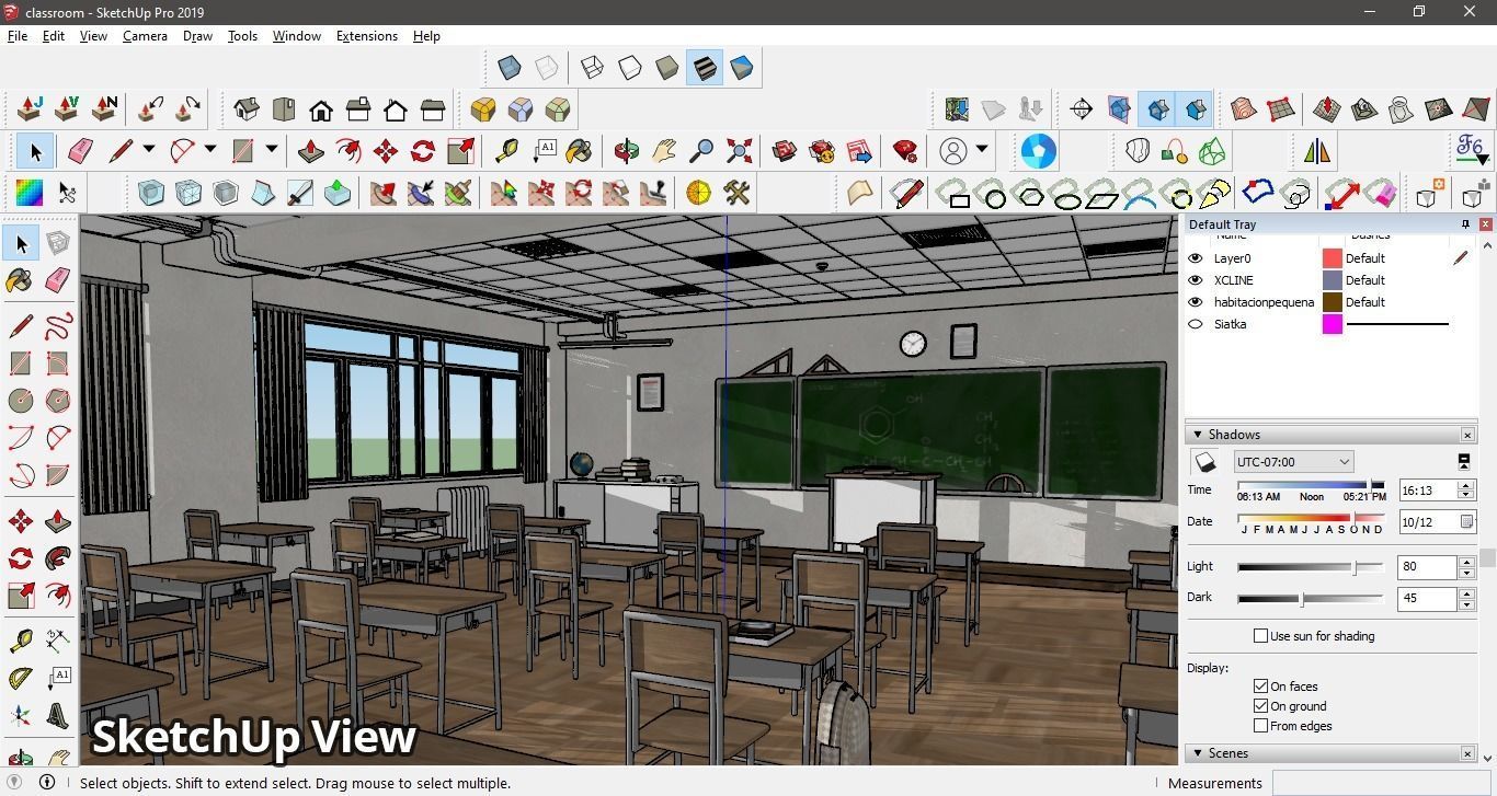 School Classroom 3D model | CGTrader