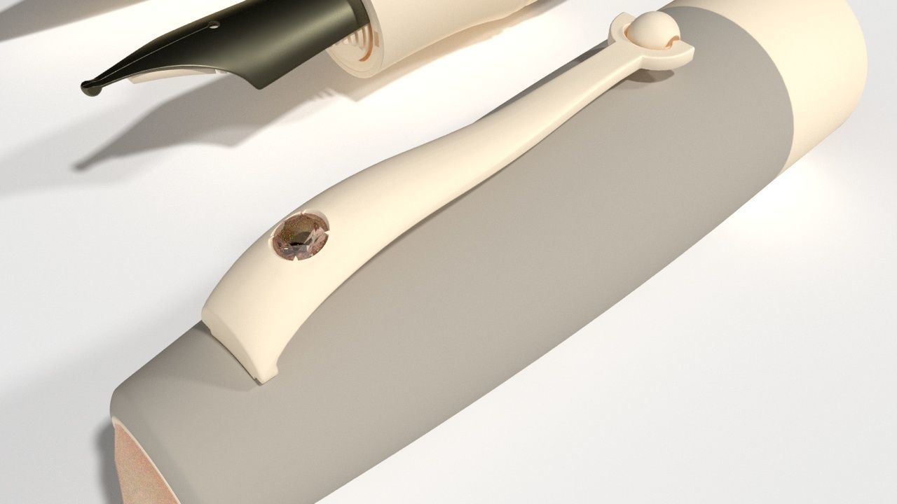 Pen and Nib 3D model | CGTrader