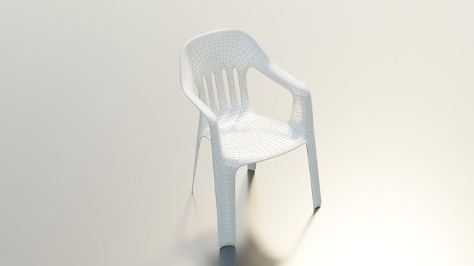 3D model Plastic chair VR / AR / low-poly | CGTrader