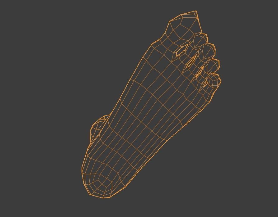 3D model LEFT FOOT VR / AR / low-poly | CGTrader