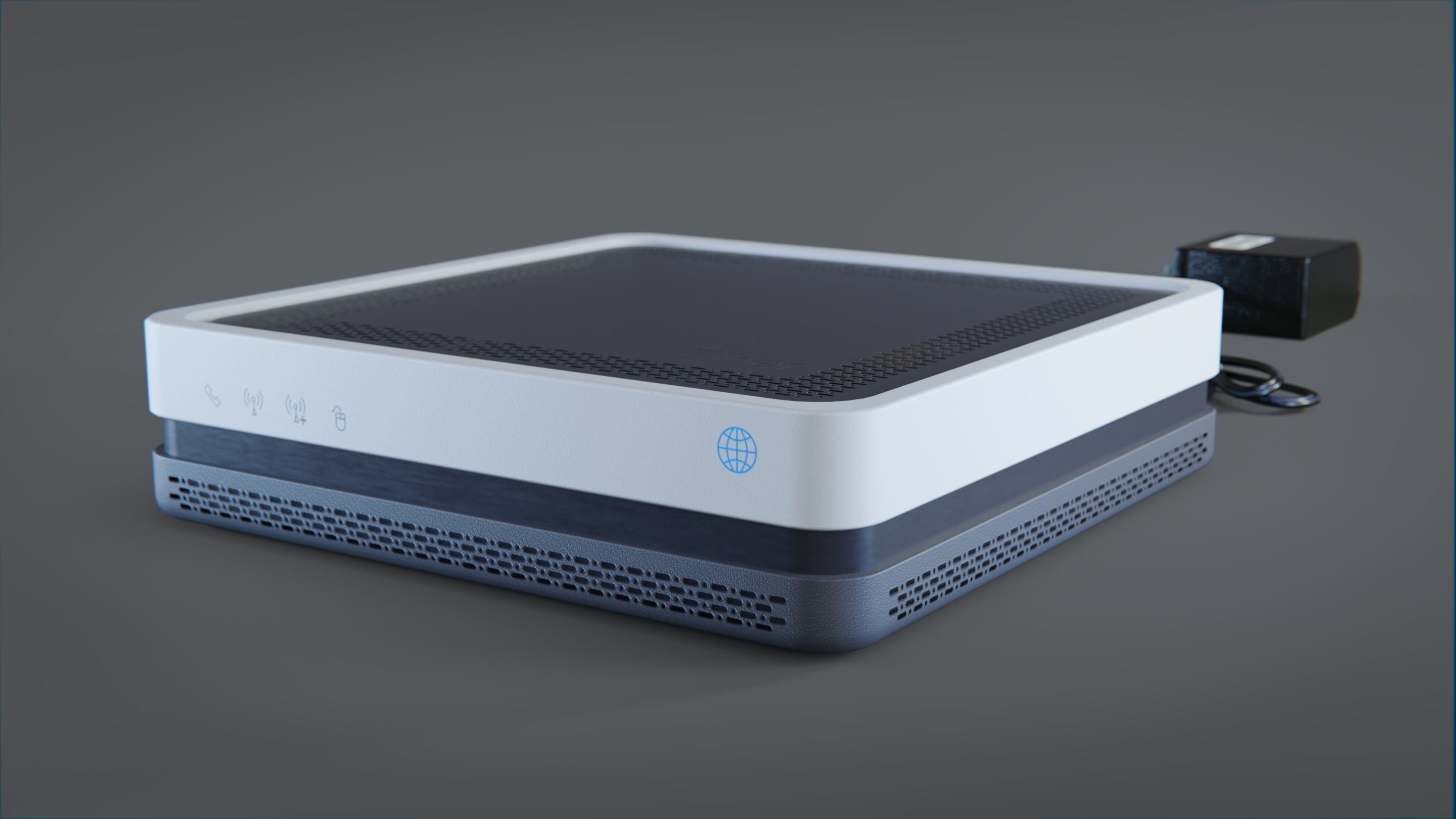 Fiber Optic Modem 3D model | CGTrader