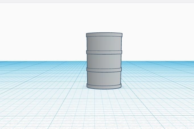 Ho Scale Oil Drum barrel 1-87 3D model 3D printable | CGTrader