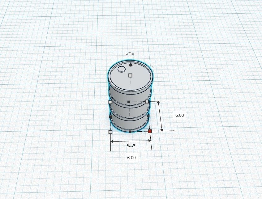 Ho Scale Oil Drum barrel 1-87 3D model 3D printable | CGTrader