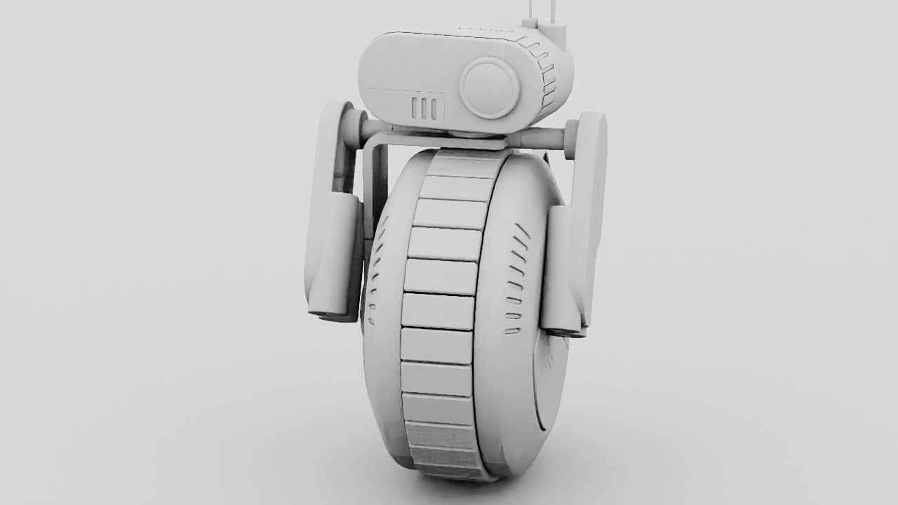 Wheel Droid rigged character 3D model rigged | CGTrader
