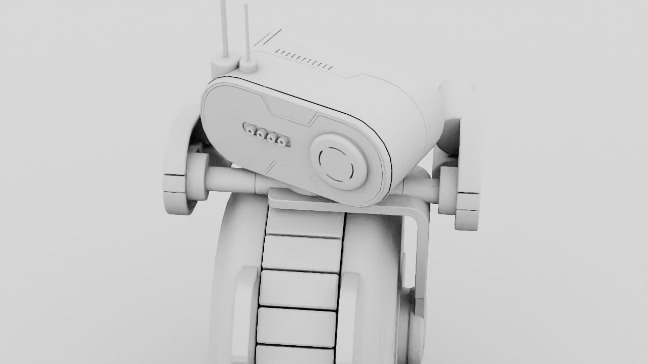 Wheel Droid rigged character 3D model rigged | CGTrader