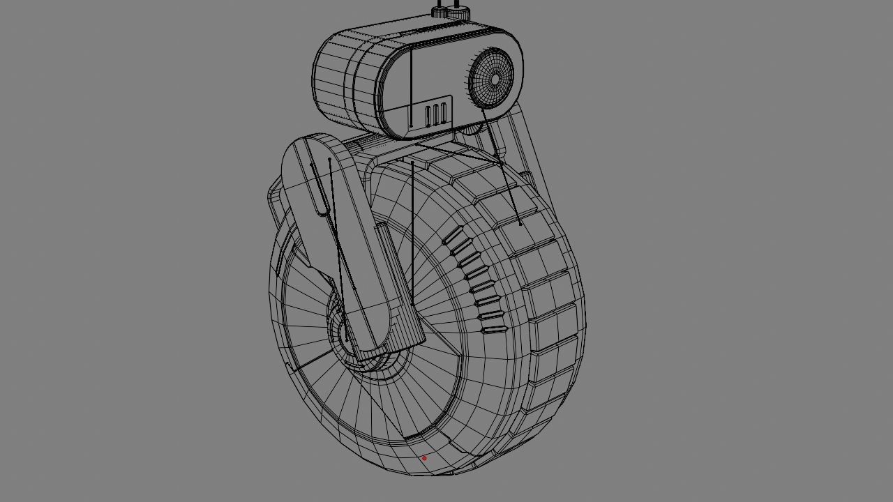 Wheel Droid rigged character 3D model rigged | CGTrader