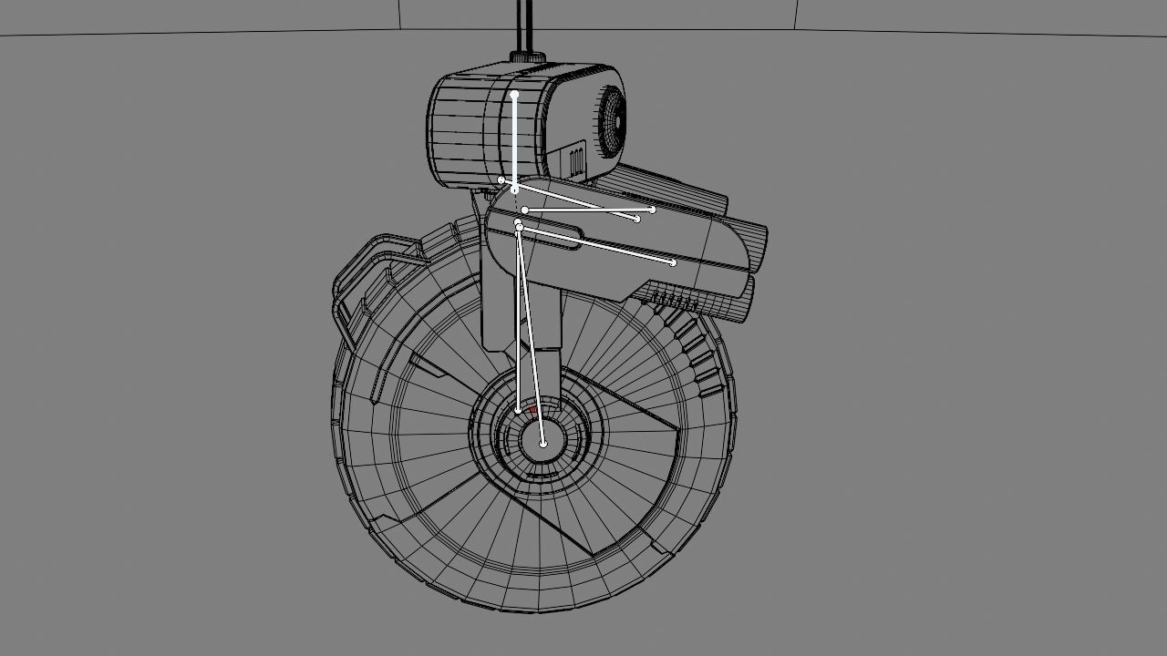 Wheel Droid rigged character 3D model rigged | CGTrader