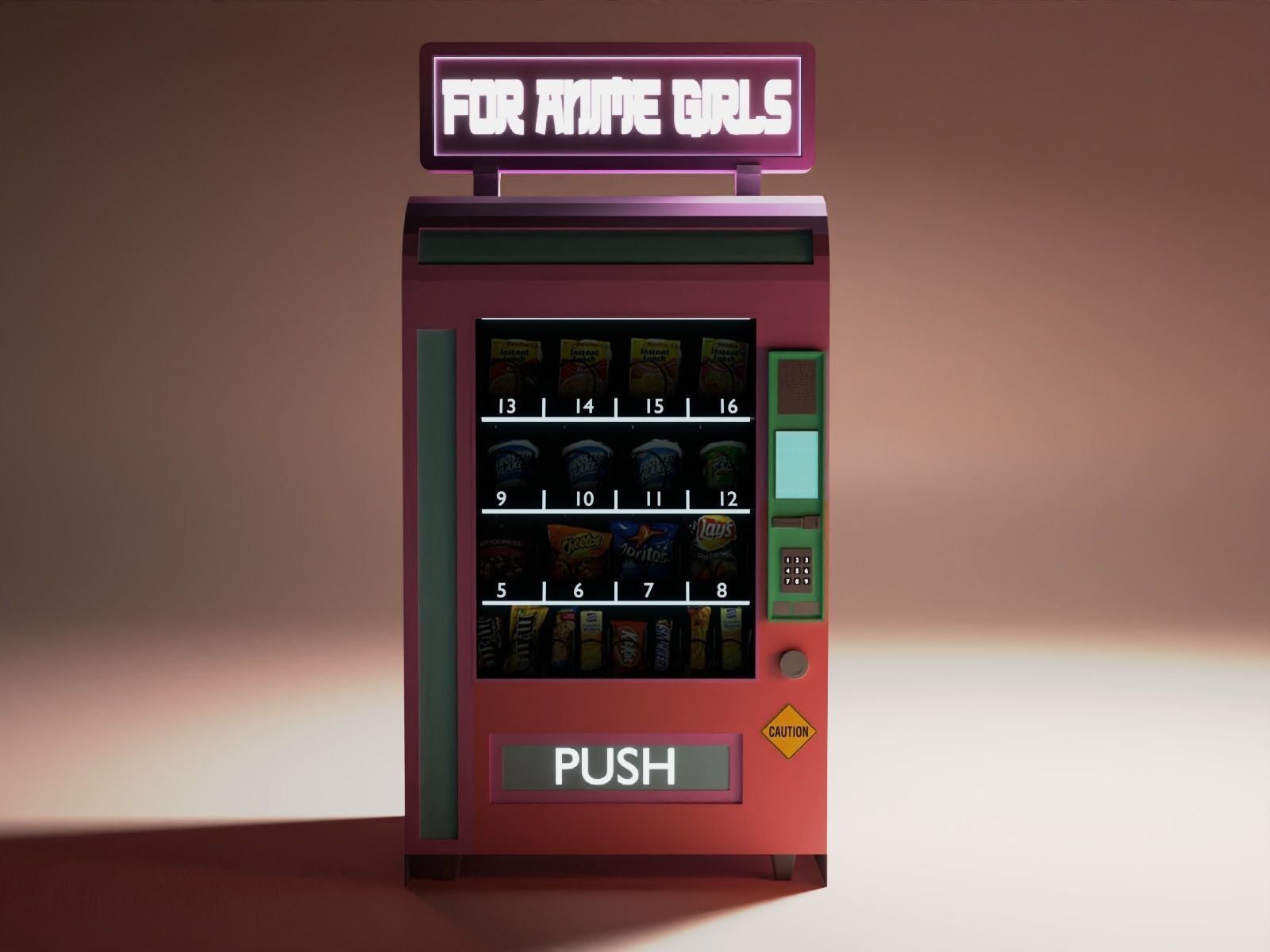 3D model 3D Vending Machine Model VR / AR / low-poly | CGTrader