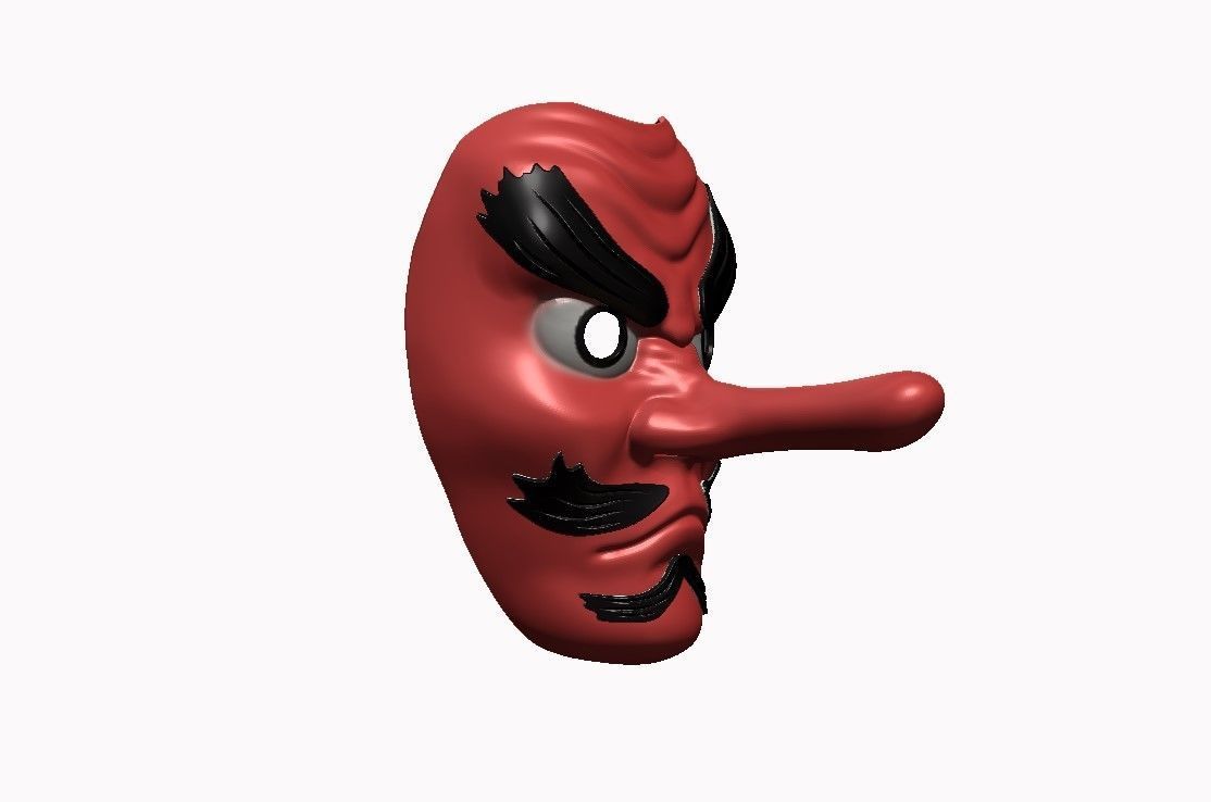 Tengu Urokodaki Sakonji mask 3D model 3D printable | CGTrader