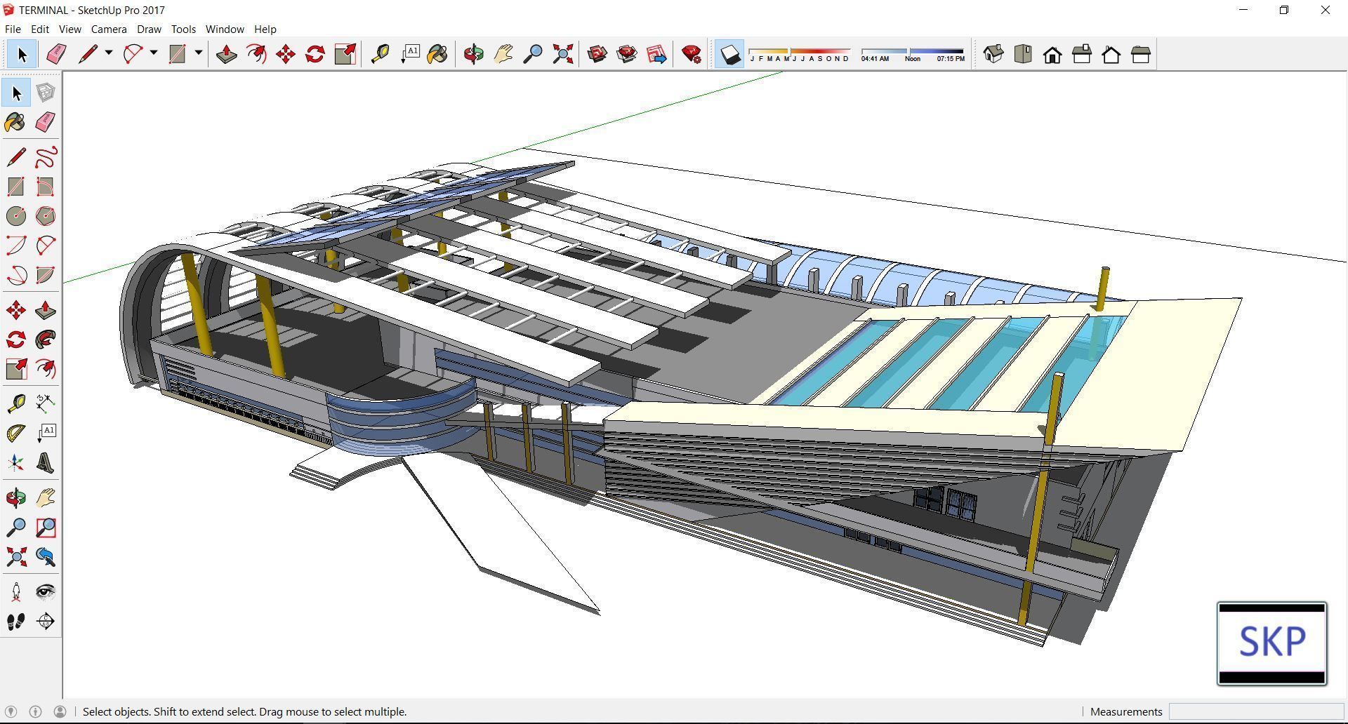 Sketchup Terminal C6 3D model | CGTrader