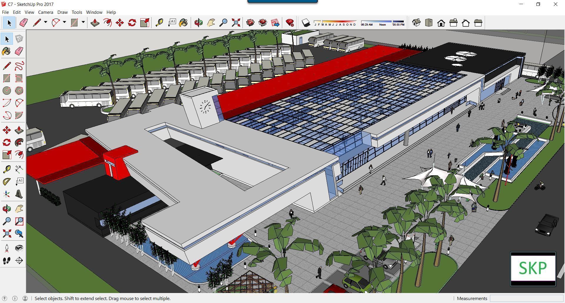 Sketchup Terminal C7 3D model | CGTrader