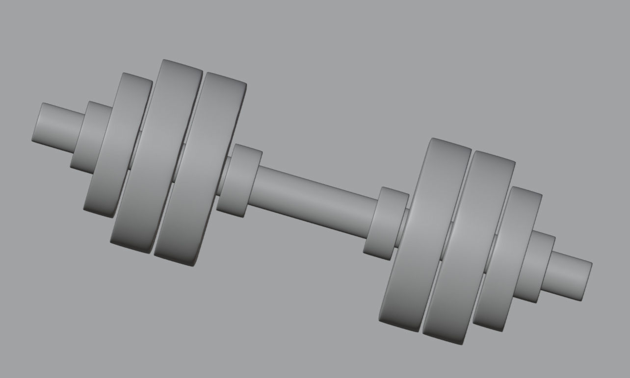 Equipment Gym Dumbbell Weight 3D model 3D model | CGTrader