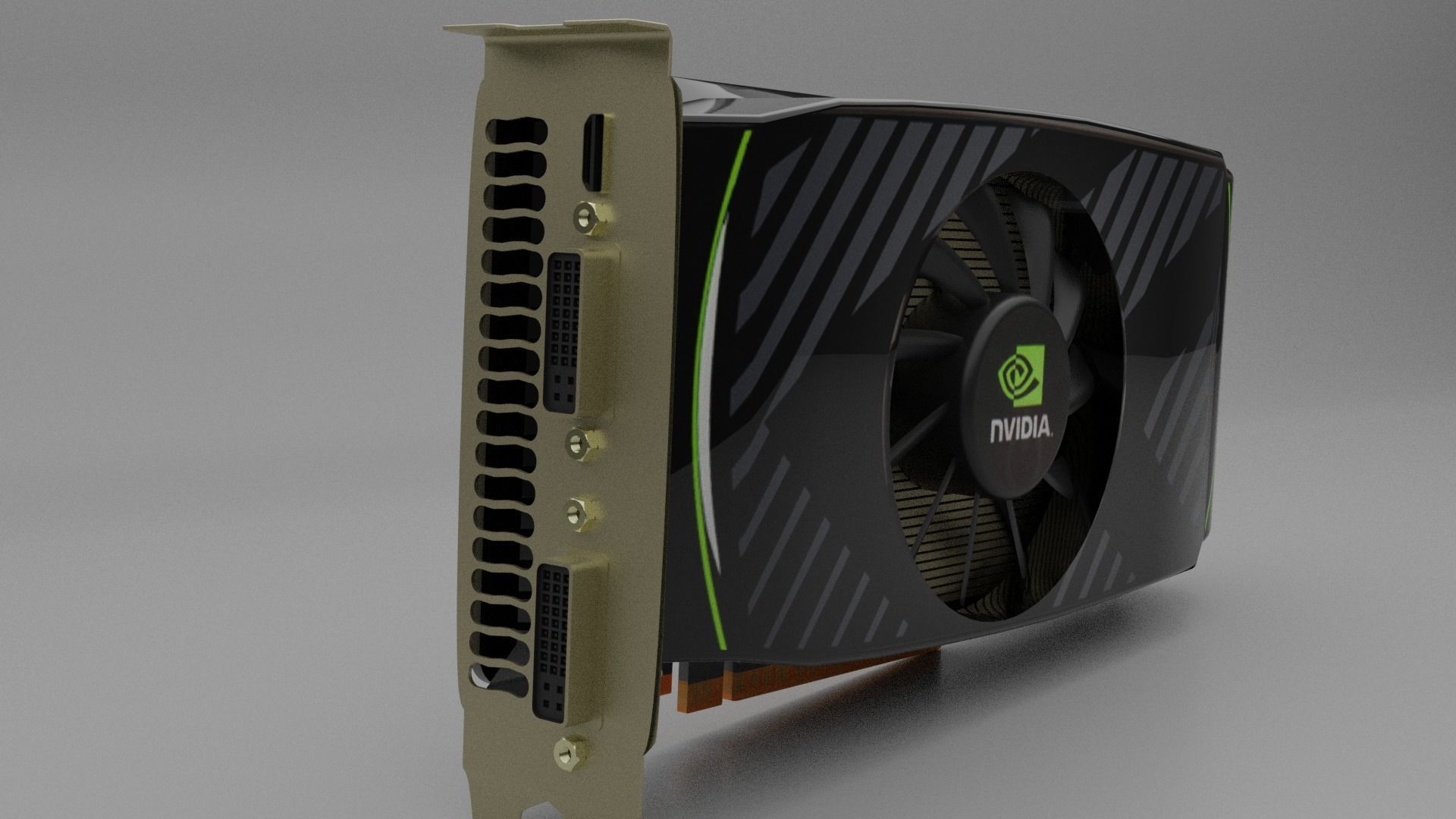 GTX 550TI NVIDIA Reference Design Graphic Card free 3D model | CGTrader
