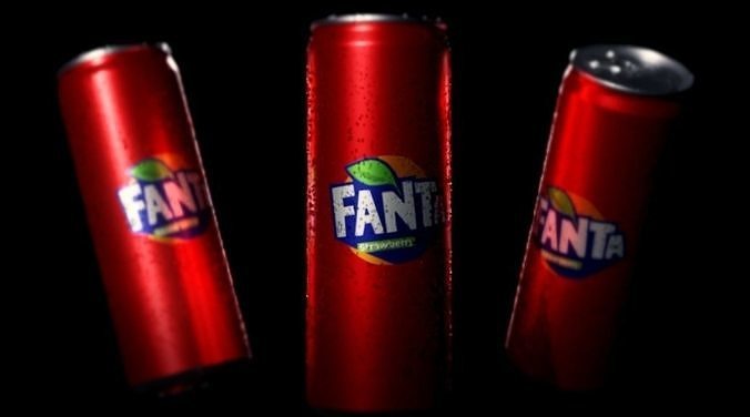 Fanta Detail Model cans 3D model | CGTrader