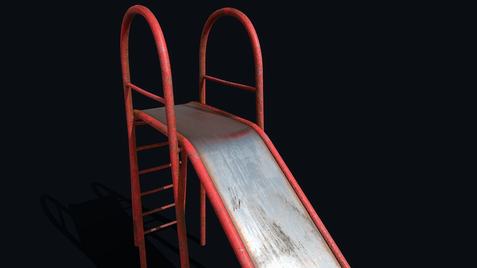 3D model Old metal slide VR / AR / low-poly | CGTrader