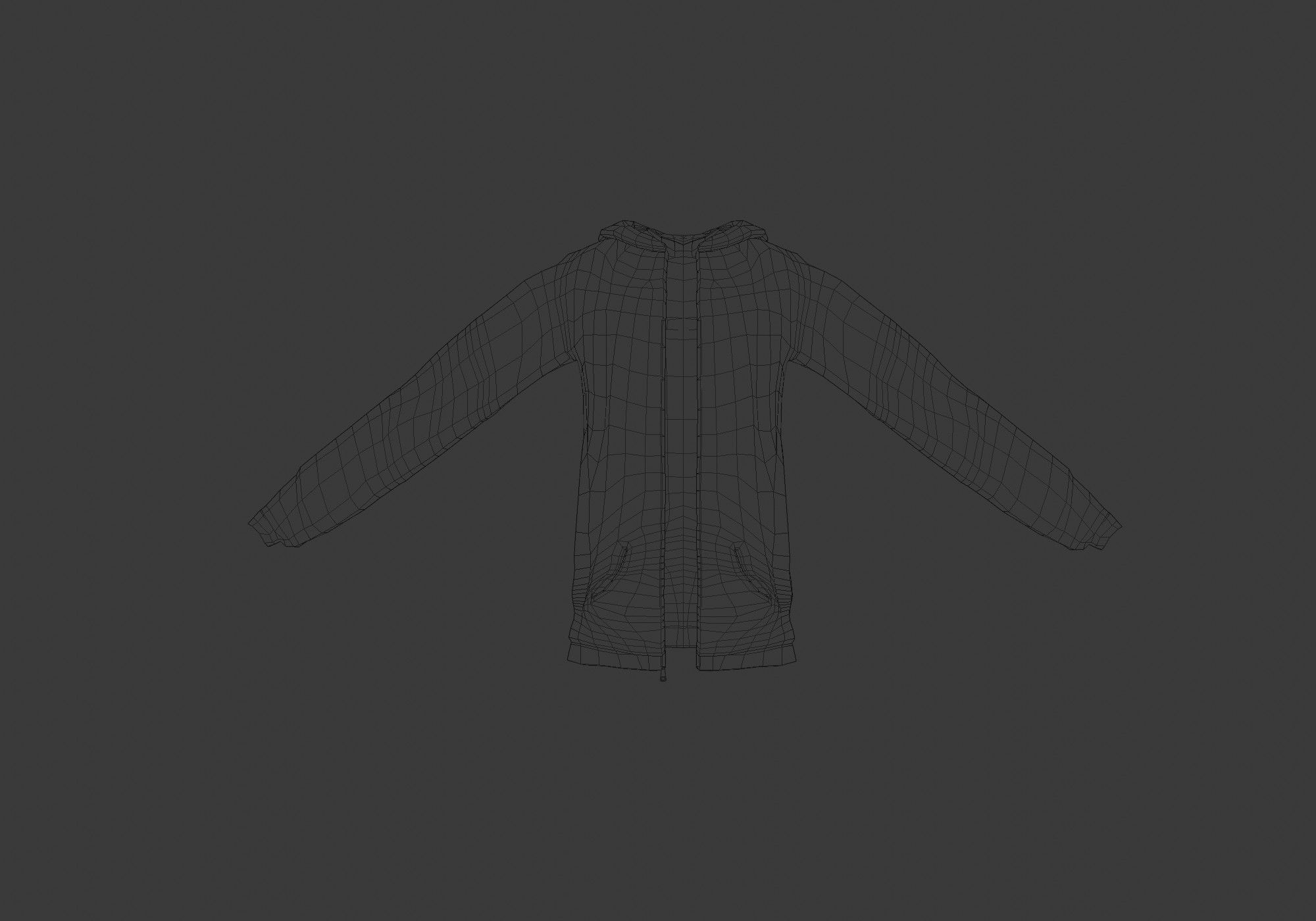 3D model blue basic jacket VR / AR / low-poly | CGTrader