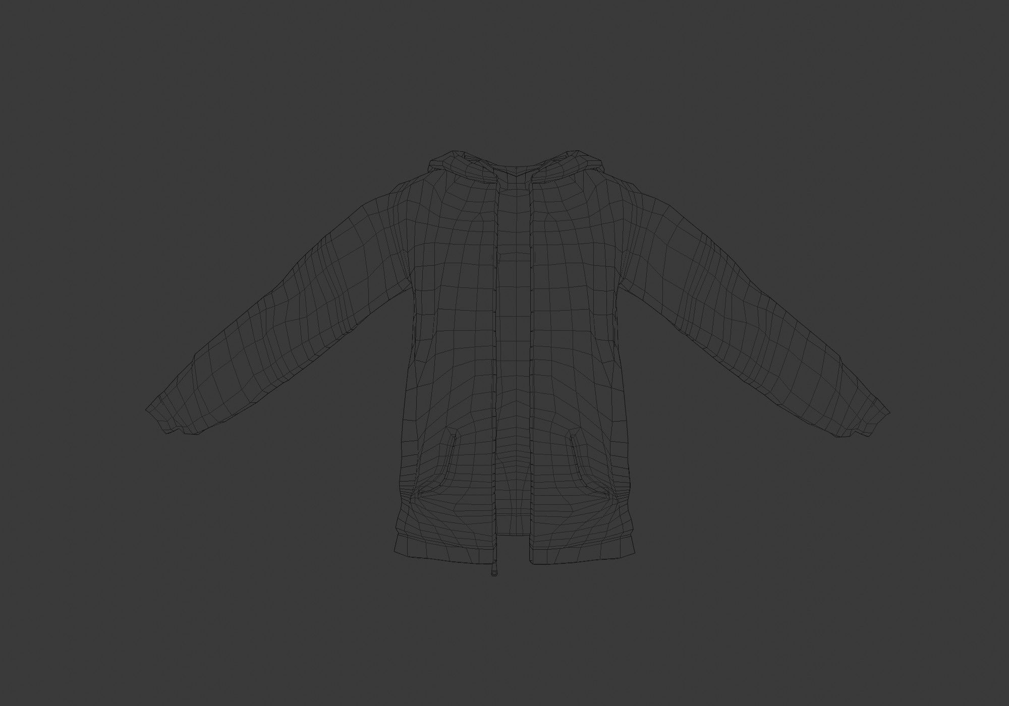 3D model basic gray jacket VR / AR / low-poly | CGTrader