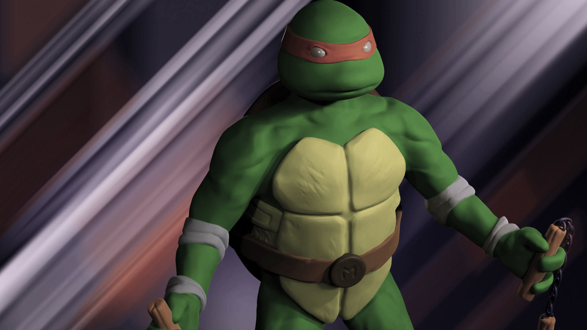 Mikey TMNT free 3D model 3D printable | CGTrader