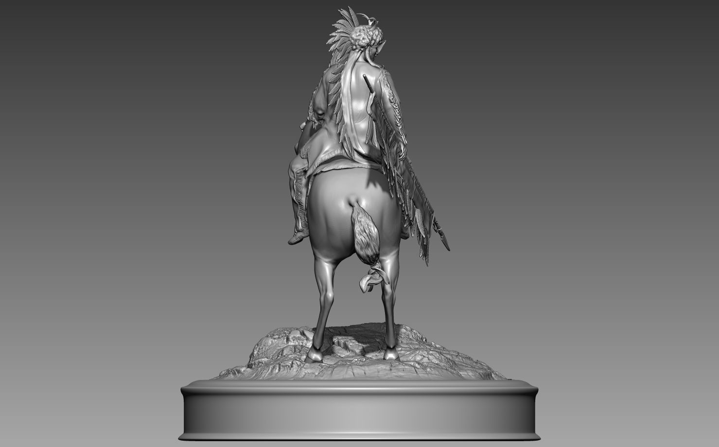 Cheyenne Warrior 3D model 3D printable | CGTrader