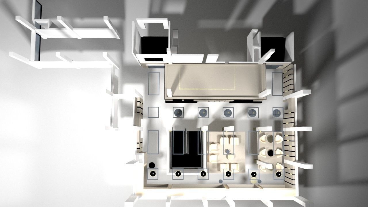 Foyer interior of building 3D model | CGTrader