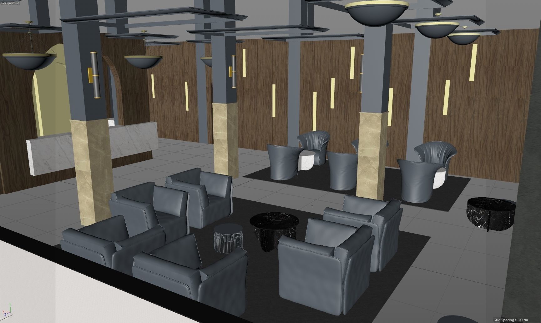 Foyer interior of building 3D model | CGTrader