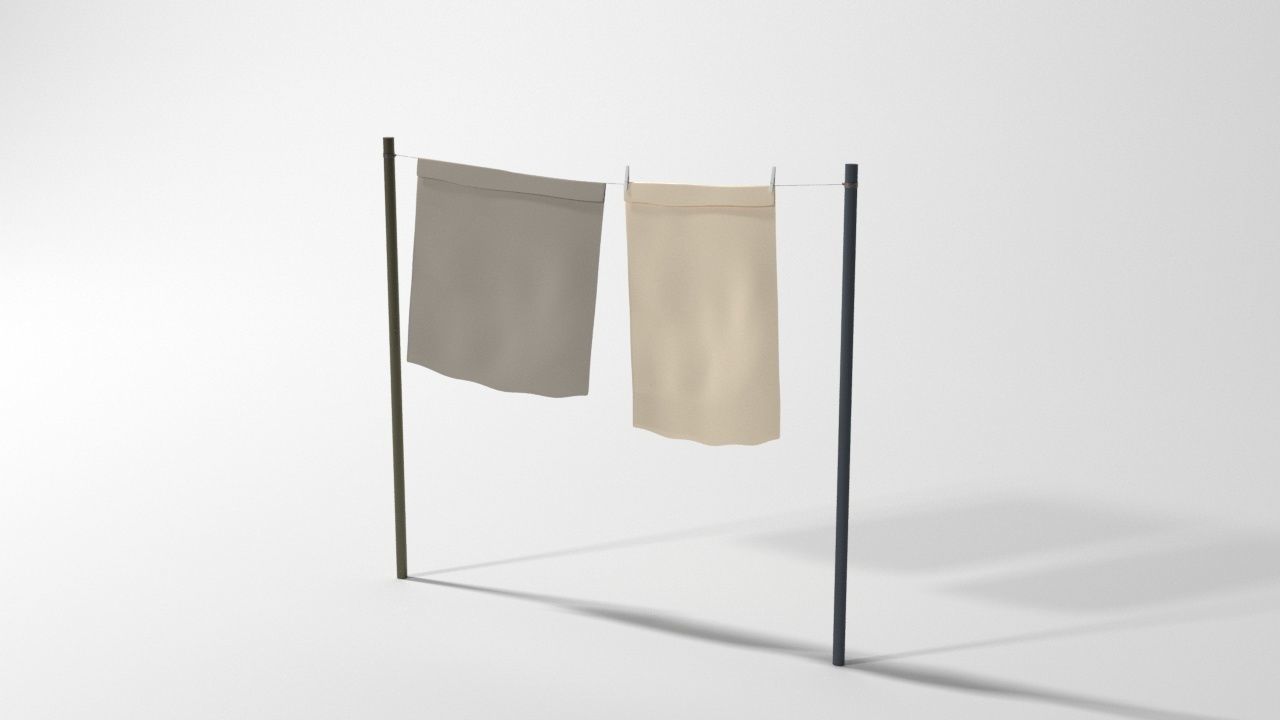 Clothes hanging free 3D model | CGTrader