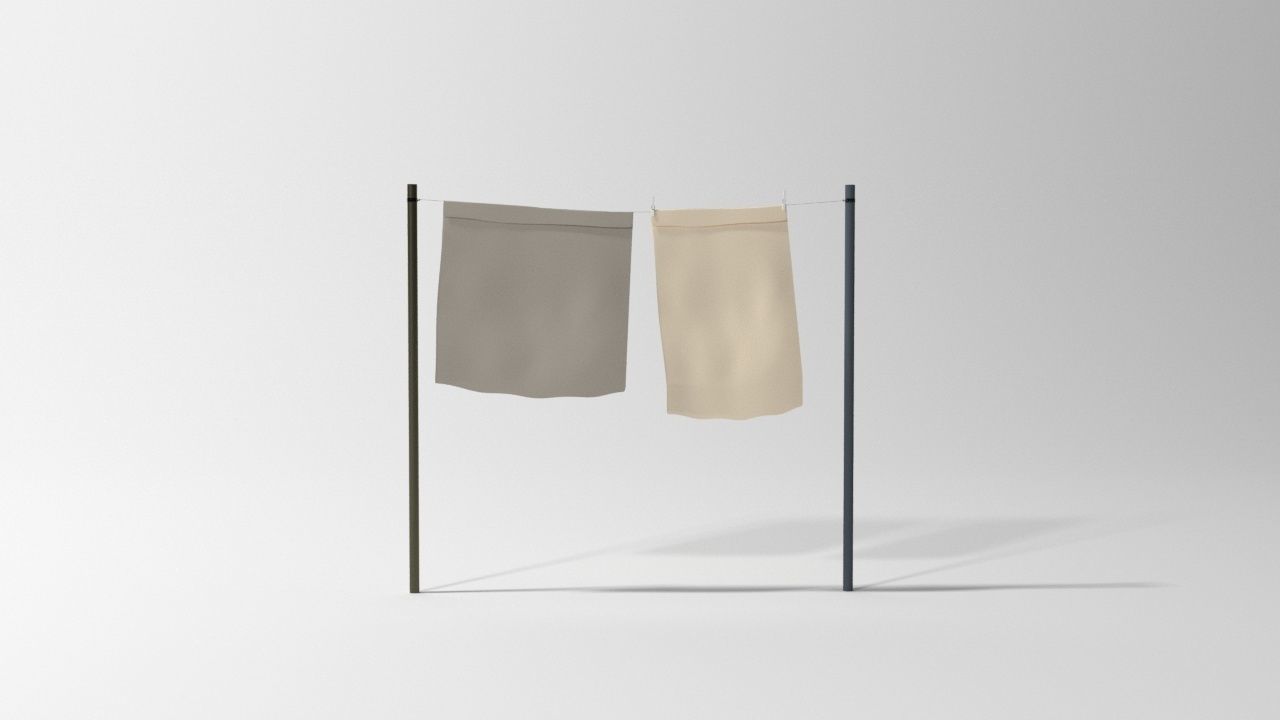 Clothes hanging free 3D model | CGTrader