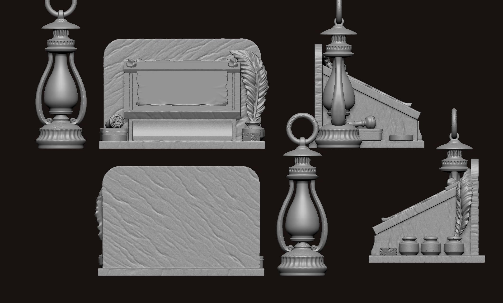 Scriptorium - 1-56 -28mm - Dioramas-Railway-Wargames 3D model 3D ...